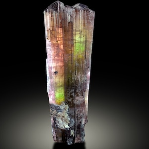 Museum Grade Multicolor Tourmaline Crystal, Raw Mineral Stone ...