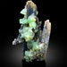Green Herderite Crystals With Schorl and Quartz, Herderite Specimen ...