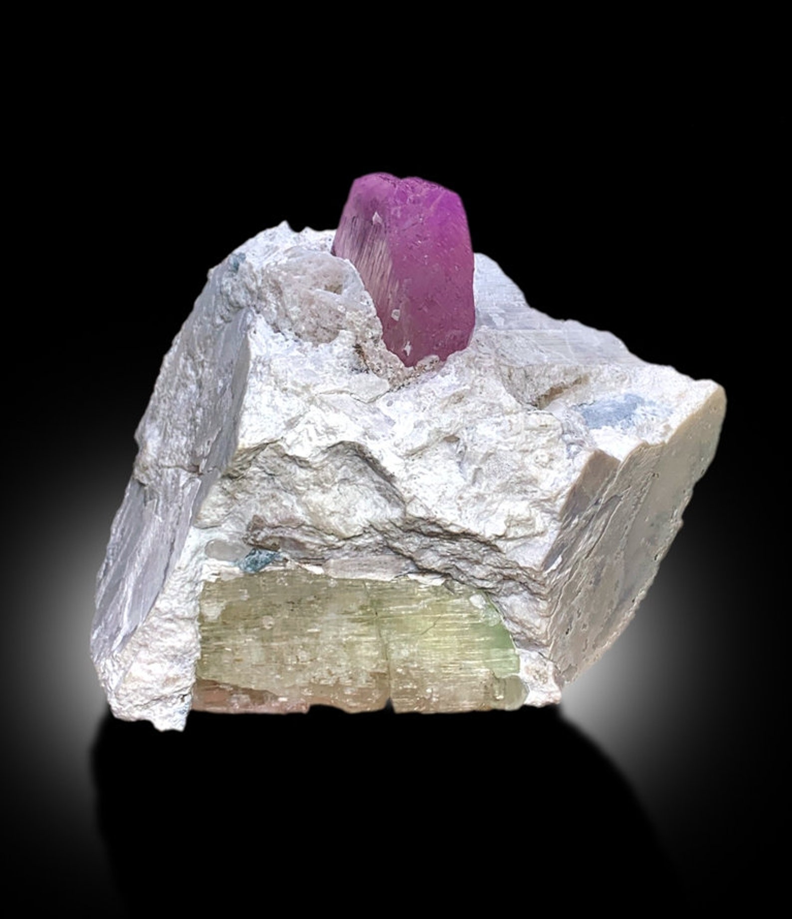 Pink Kunzite Specimen Pink Kunzite Crystal on Matrix Natural - Etsy