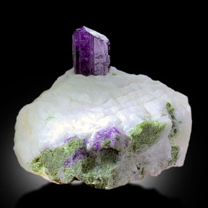 Natural Purple Color Scapolite on Matrix, Scapolite Crystal, Scapolite ...