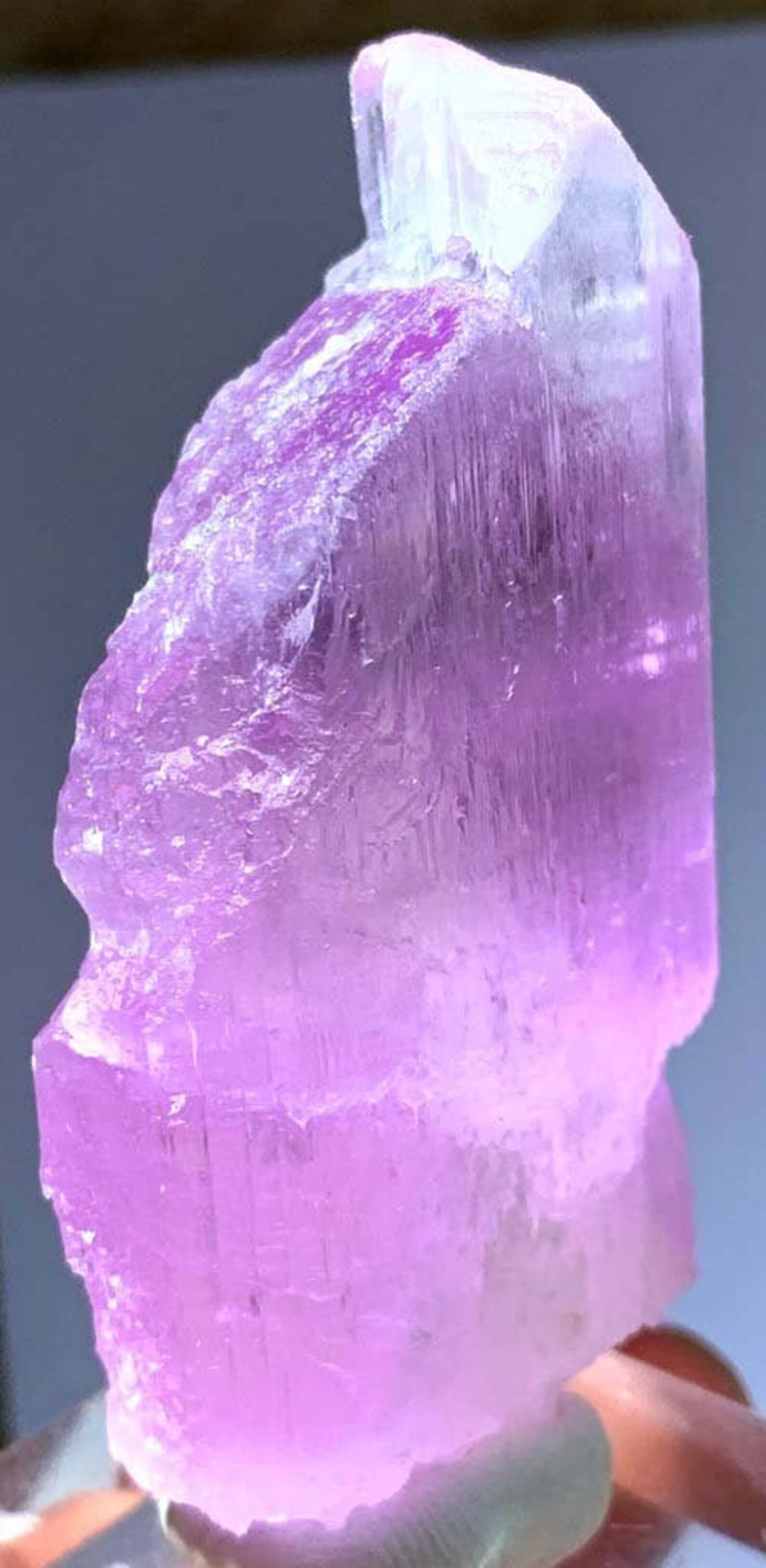 Natural Kunzite Crystal Bicolor Kunzite Natural Stone From | Etsy