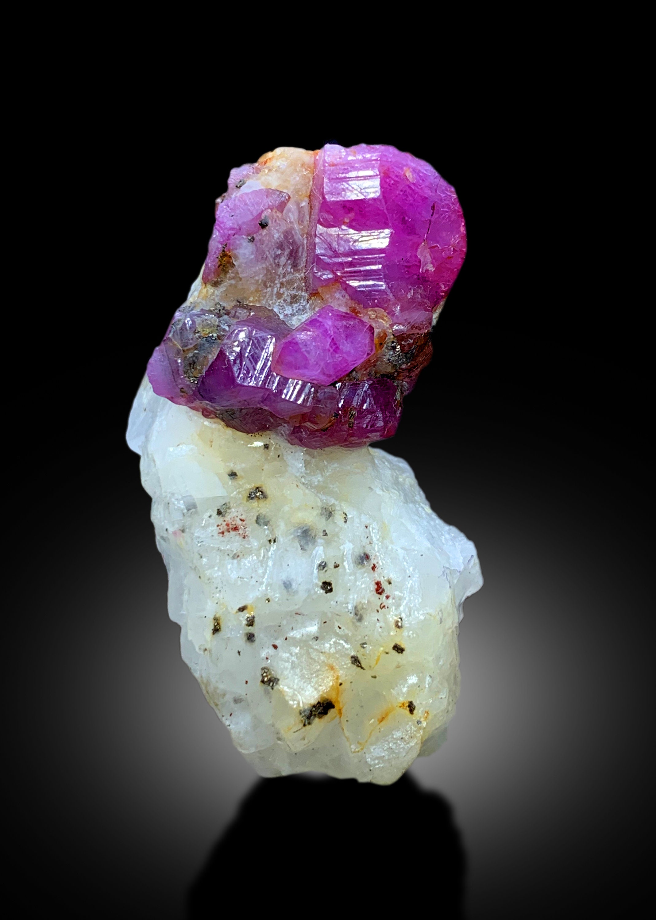 Natural Red Ruby on Matrix Mineral Specimen From Jegdalek Afghanistan ...