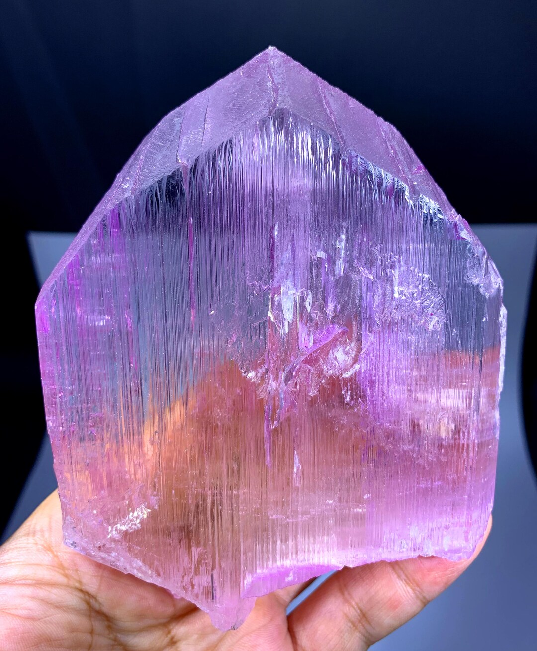 V Shape Terminated Pink Kunzite Crystal From Afghanistan - 520 Gram - Etsy