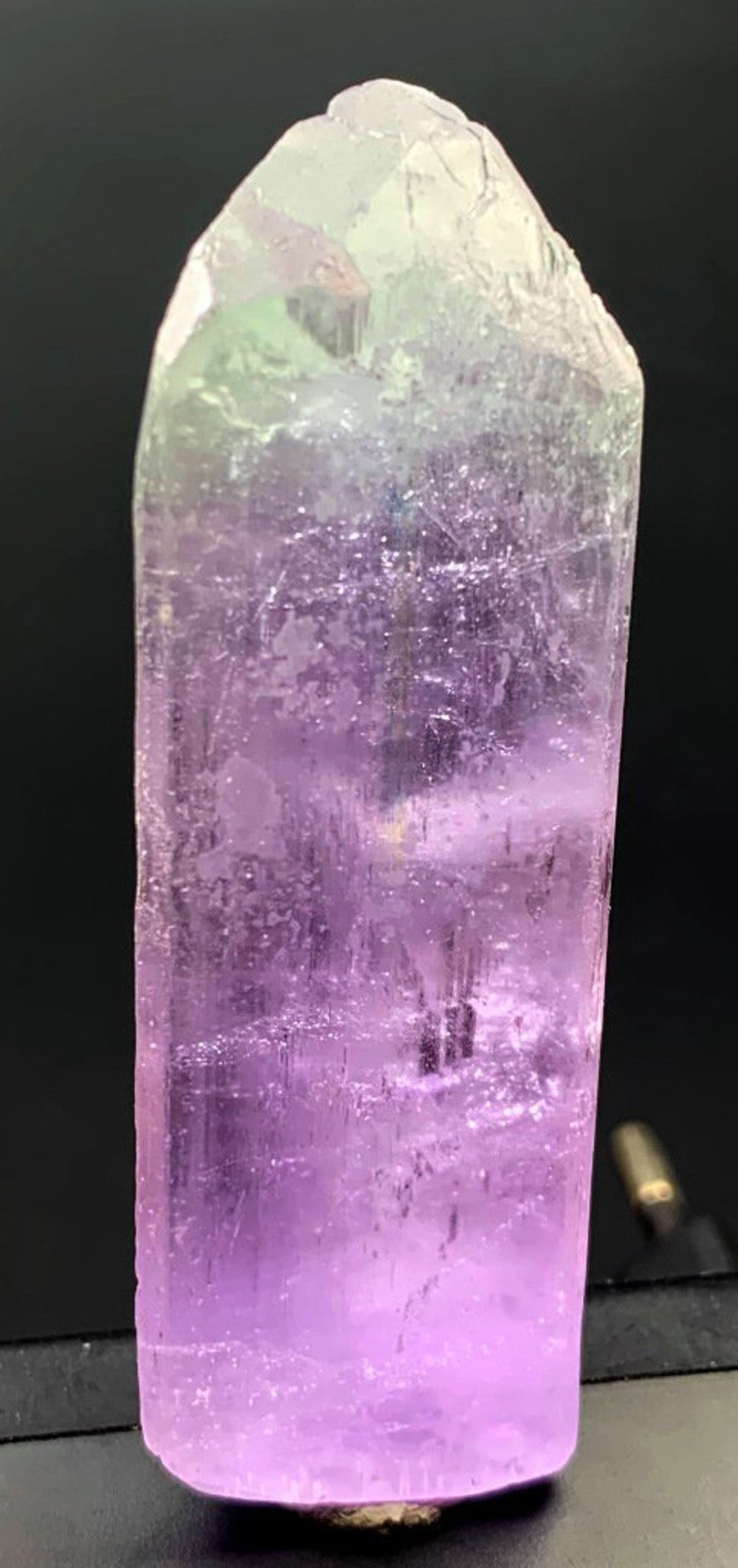 Bicolor Kunzite Crystal Natural Kunzite Raw Stone From - Etsy