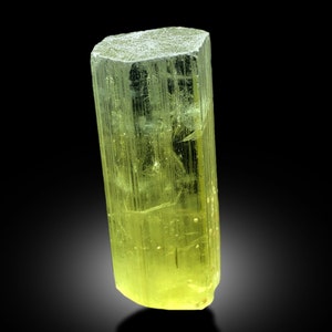 Natural Yellow Color Heliodor With Garnet Inclusions, Beryl Crystal ...