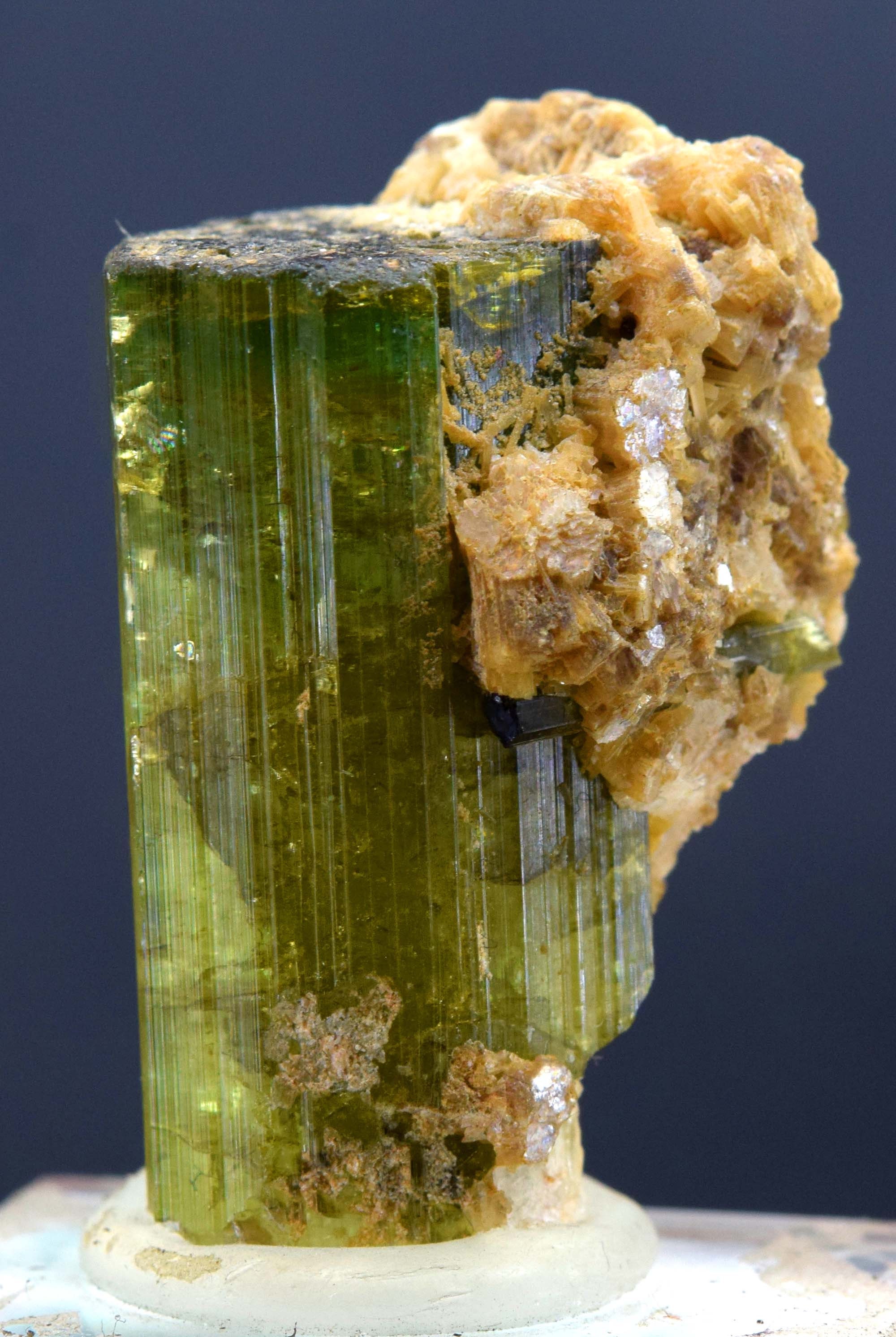 Tourmaline Green Tourmaline Crystal With Lepidolite Specimen - Etsy