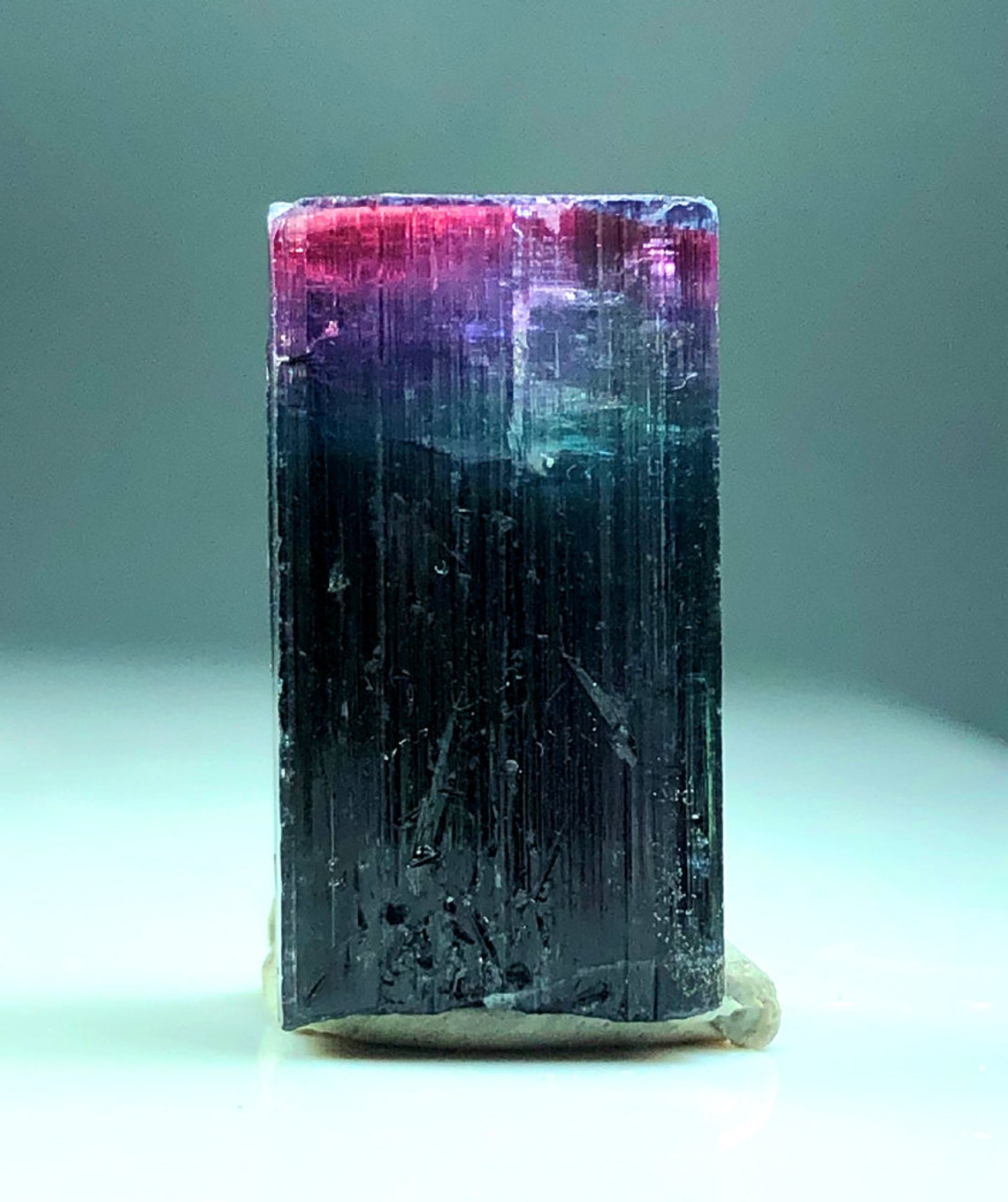 Cristal de turmalina multicolor natural de Afganistán 38.20 - Etsy España