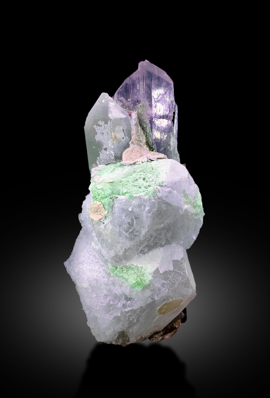 Kunzite Specimen, Natural Pink Color Kunzite With Etched Pollucite and ...