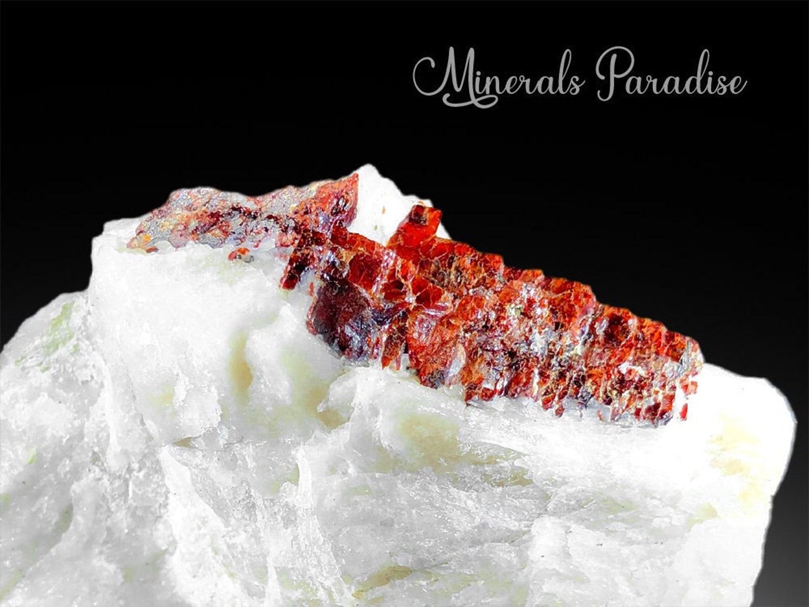 Red Tantalite Crystal, Natural Tantalite With Albite Mineral Specimen ...