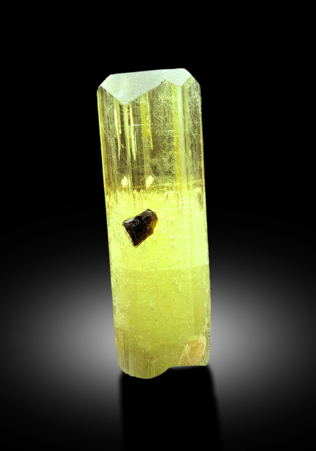 Transparent Yellow Color Heliodor, Beryl Crystal, Raw Mineral, Crystal ...