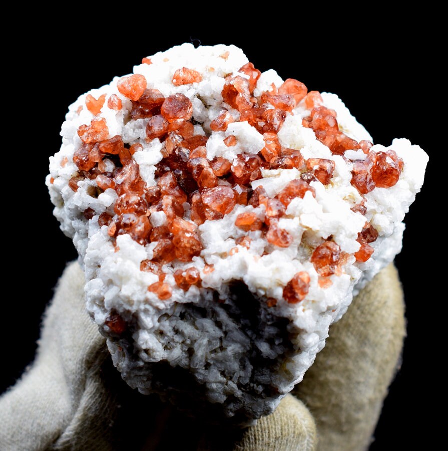 Orange Garnet Crystals Cluster Mineral Specimen 144 Gram | Etsy