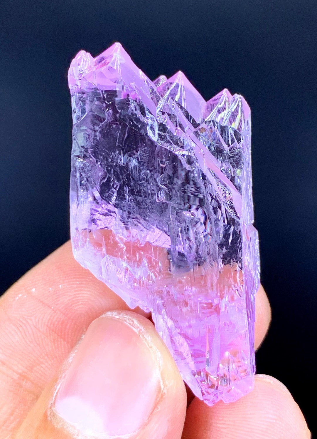 Etched Pink Color Kunzite Crystal, Kunzite Specimen, Fine Mineral ...