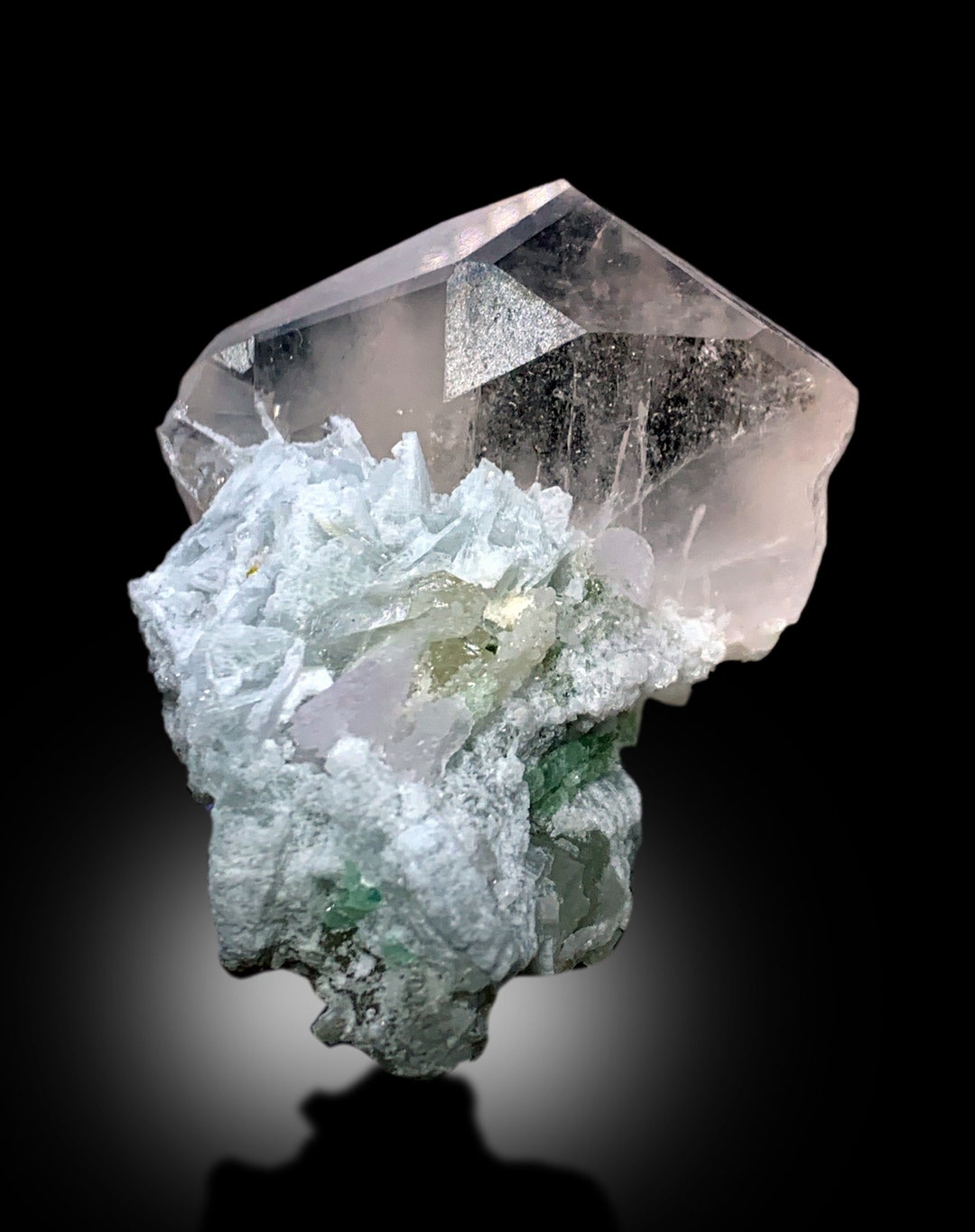 Terminated Pink Morganite With Tourmaline and Cleavelandite Albite ...