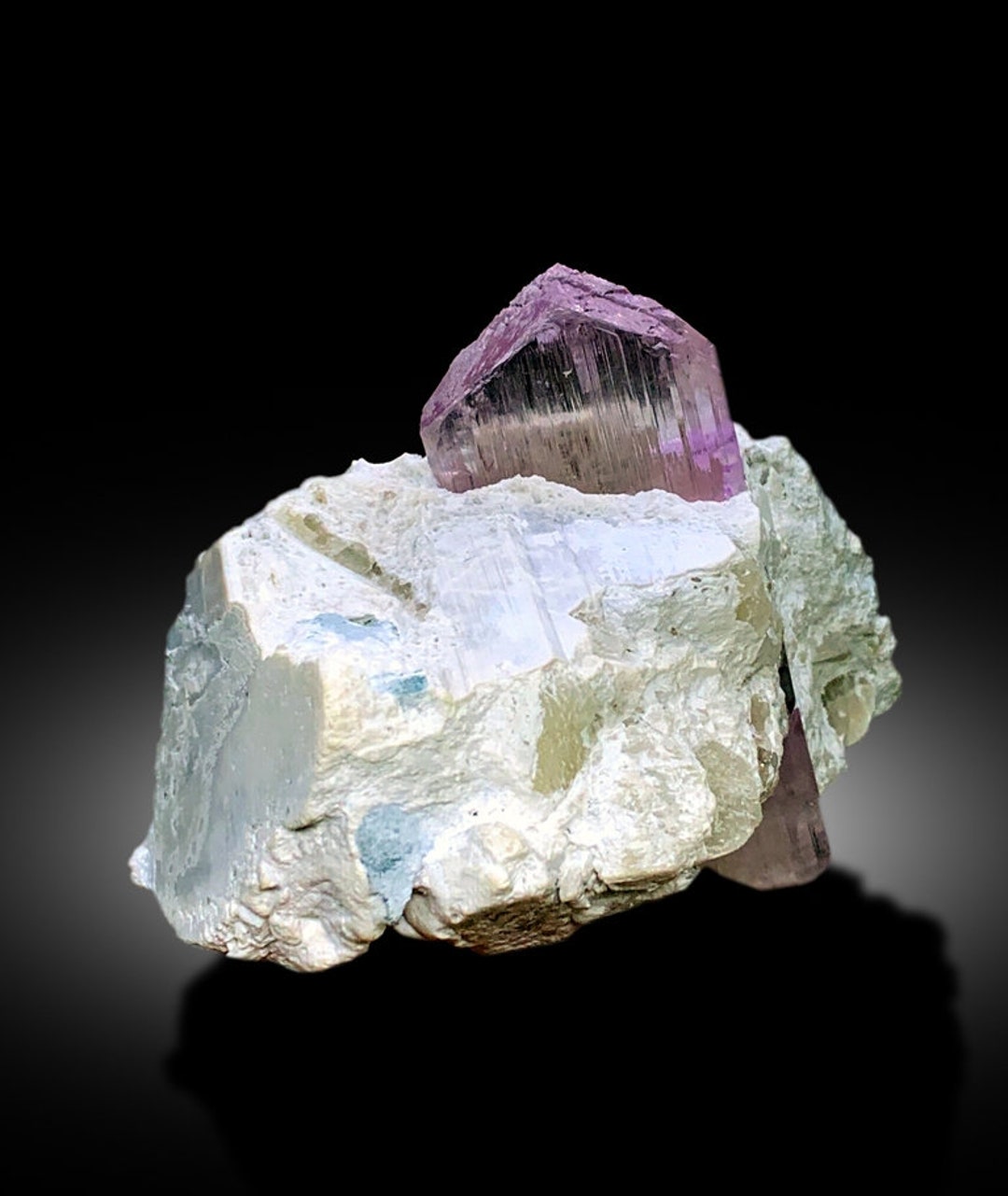 Pink Kunzite Specimen, Pink Kunzite Crystal on Matrix, Natural Kunzite ...