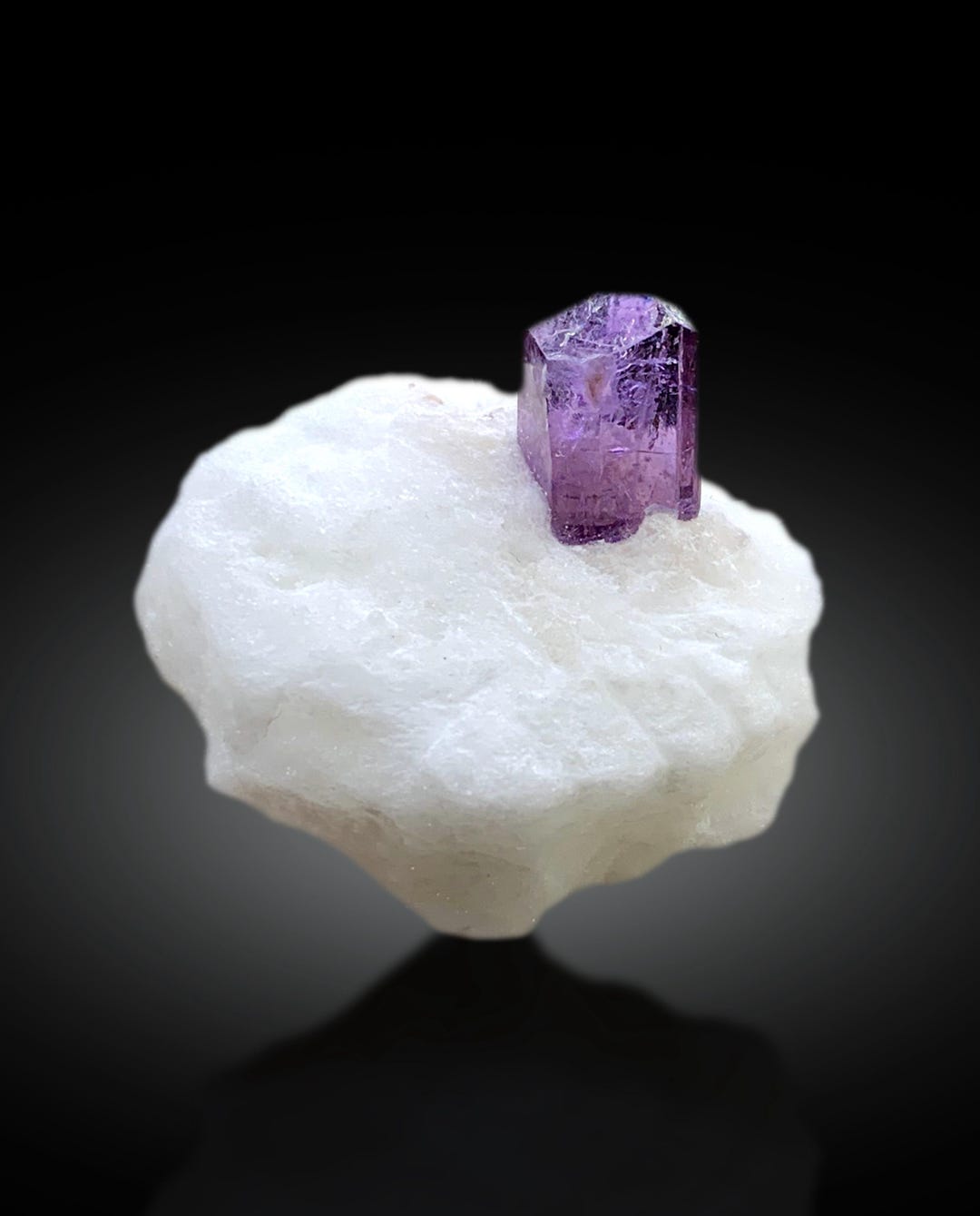 Purple Color Scapolite Crystal on Marble Matrix, Scapolite Specimen ...
