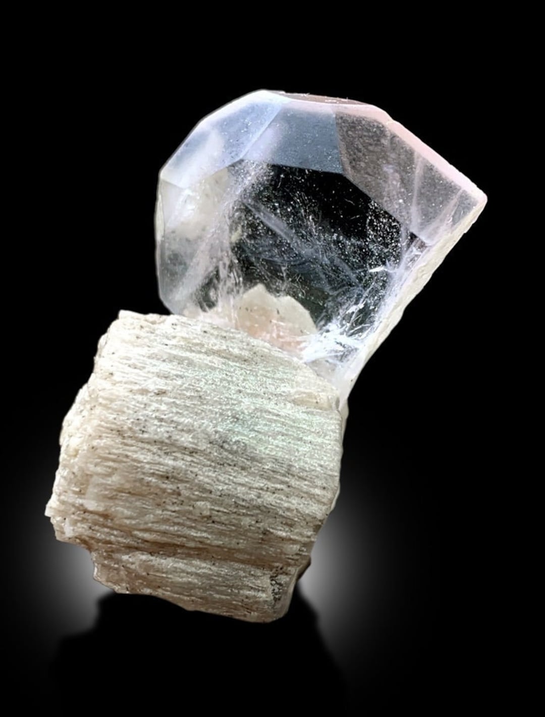 Morganite Specimen, Morganite Crystal, Muscovite Mica, Natural ...