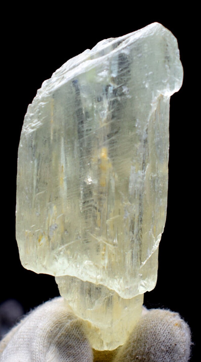 Yellow Kunzite Crystal Triphane Kunzite Natural Crystal From | Etsy