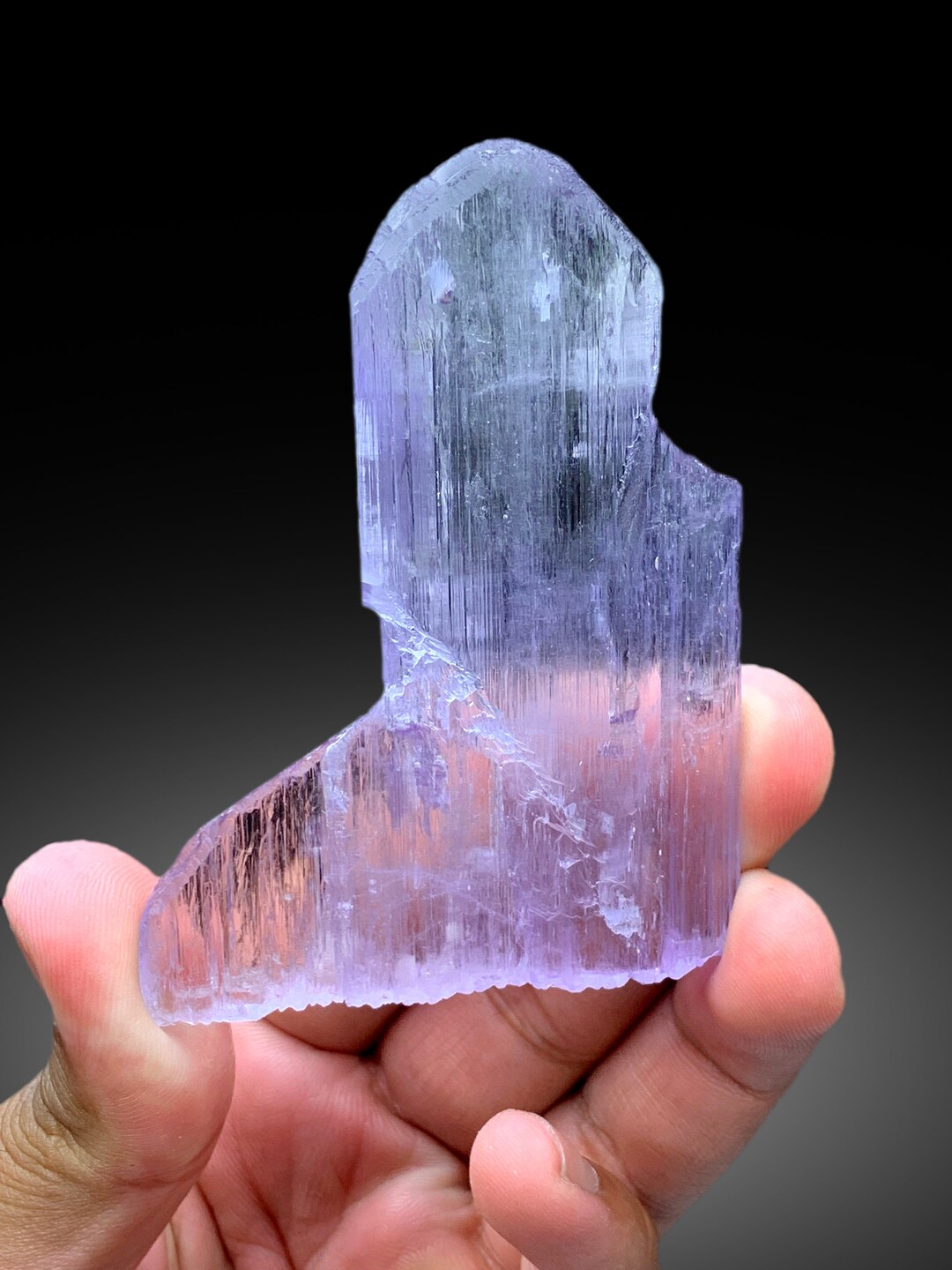 Transparent Pink Color Kunzite Crystal, Kunzite Gemstone, Raw Kunzite ...