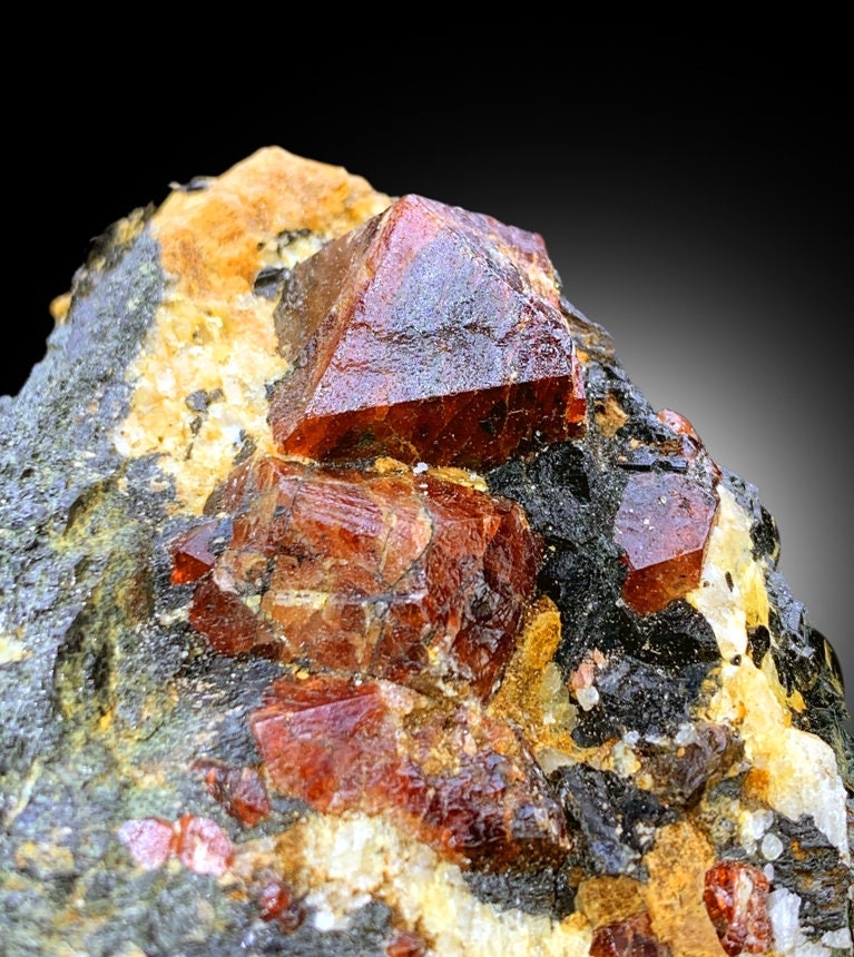 Red Zircon Specimen Red Zircon Crystals Ziron Stone Red - Etsy
