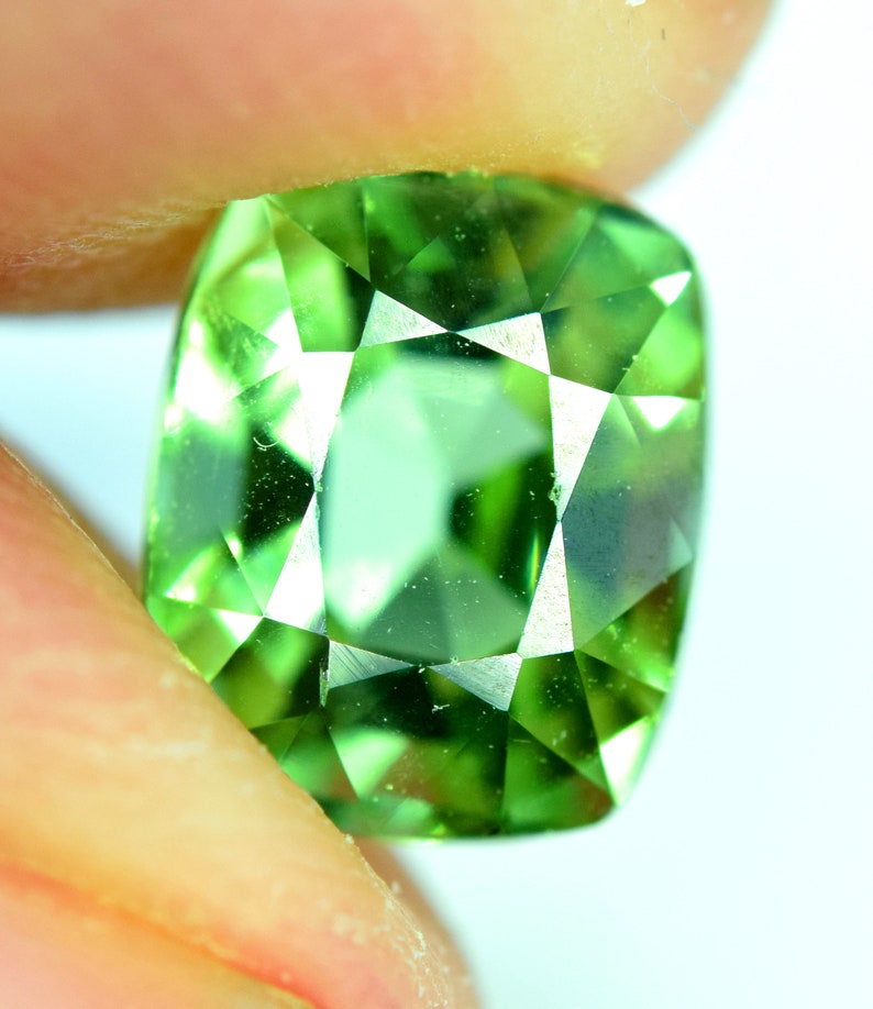 Tourmaline Gemstone Mint Green Tourmaline Cut stone | Etsy