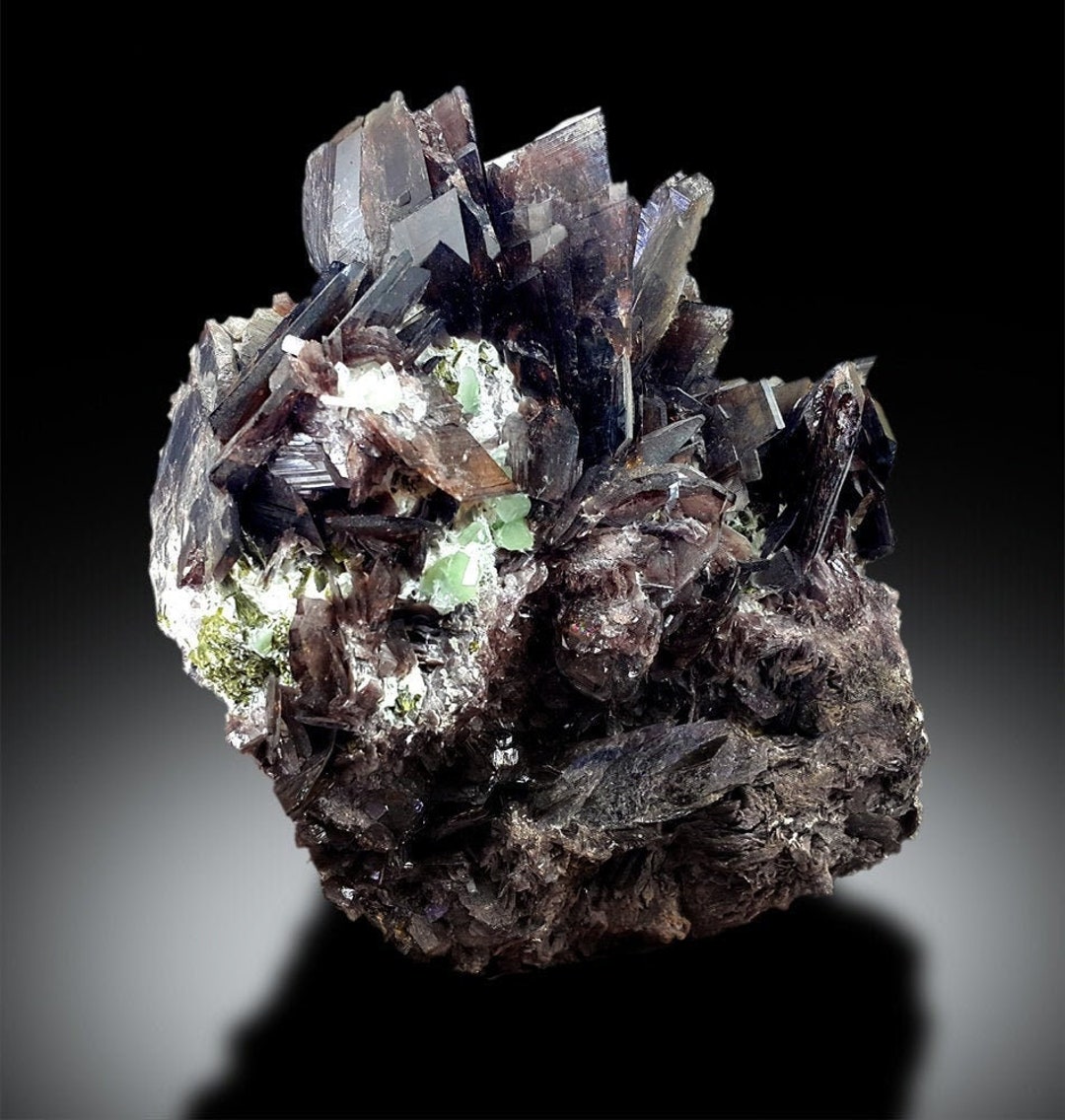 Axinite Specimen , Axinite Crystals on Matrix , Axinite Cluster - 1333 ...