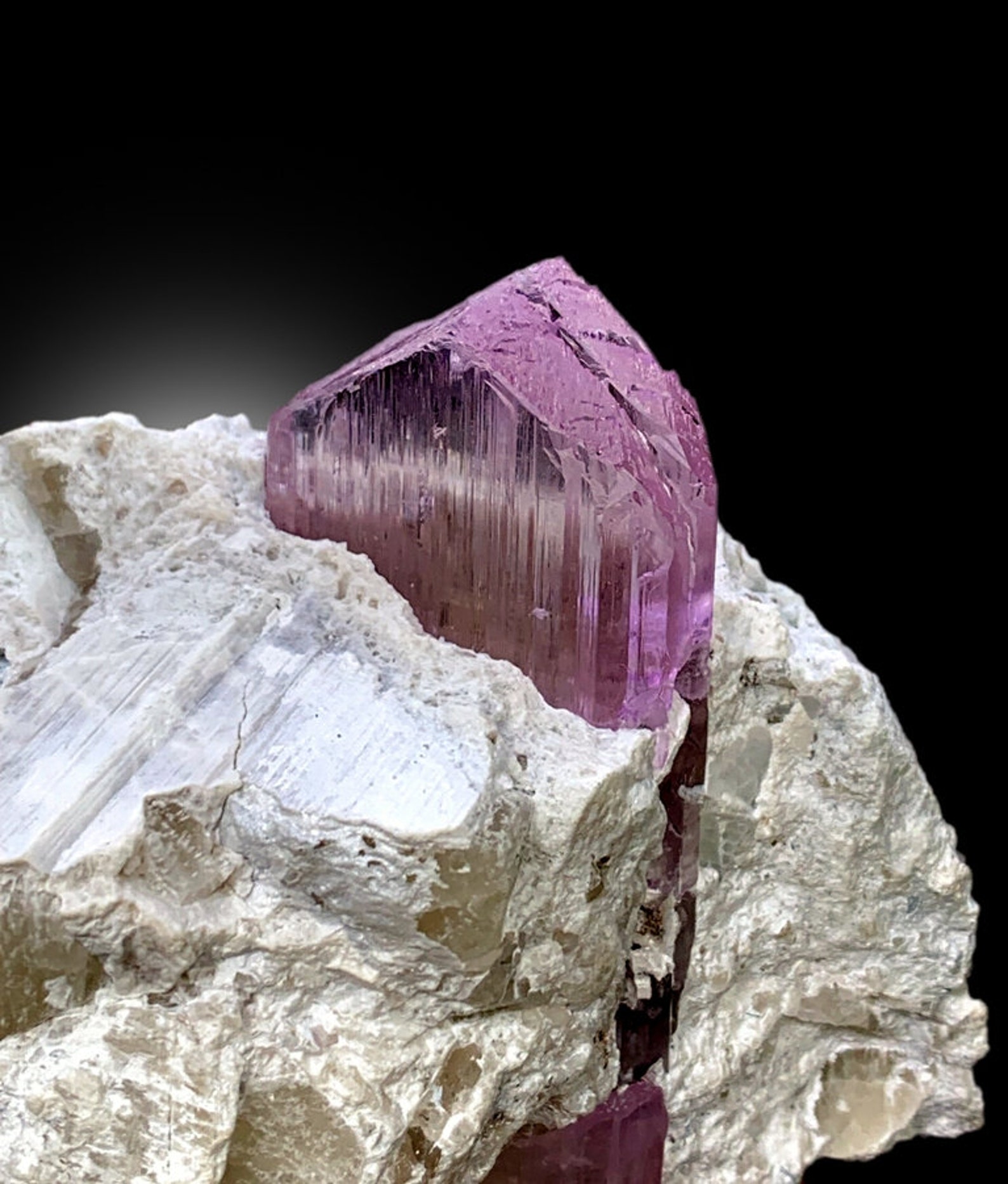 Pink Kunzite Specimen Pink Kunzite Crystal on Matrix Natural - Etsy