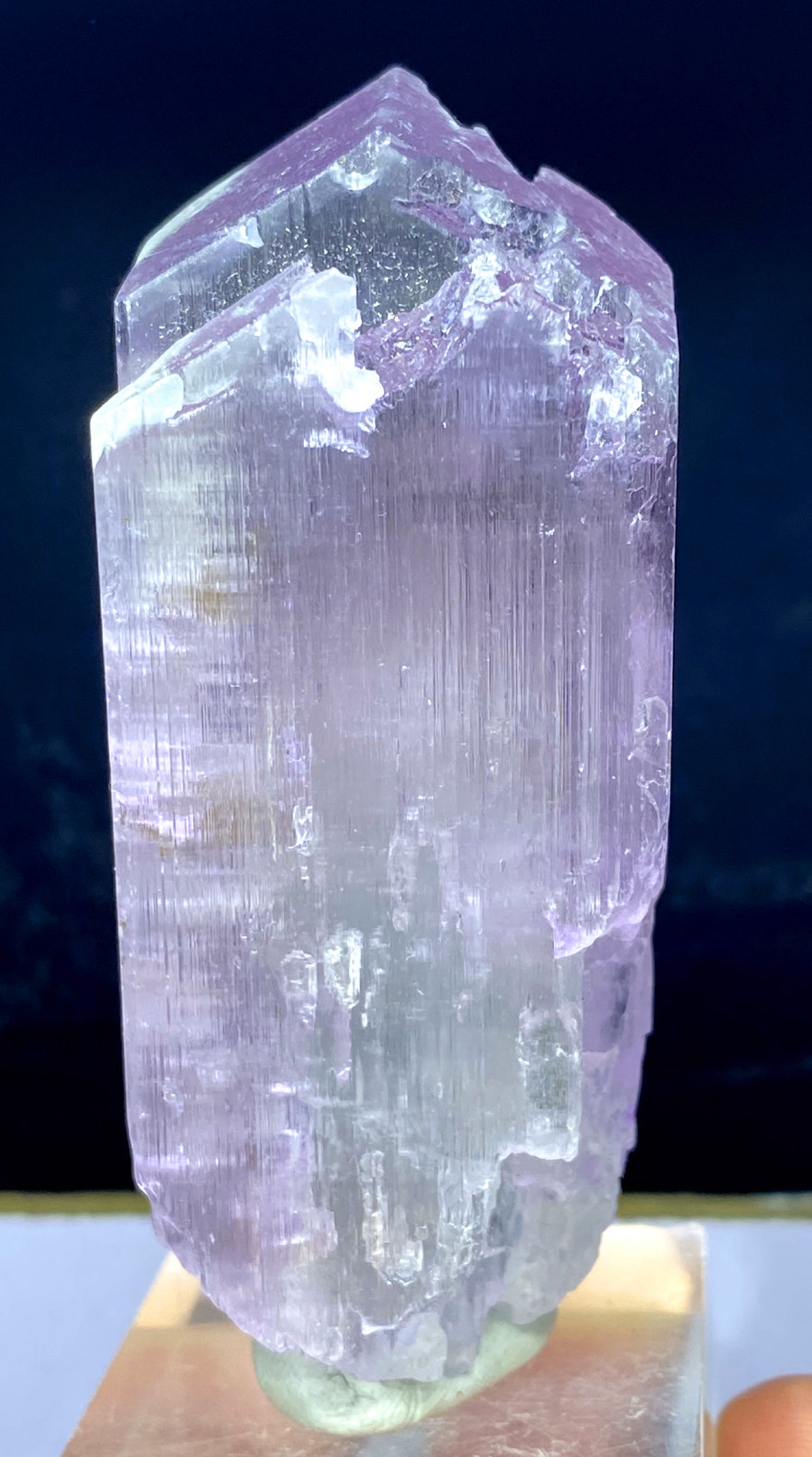 Natural Kunzite Crystal Purple Pink Kunzite Natural Specimen - Etsy