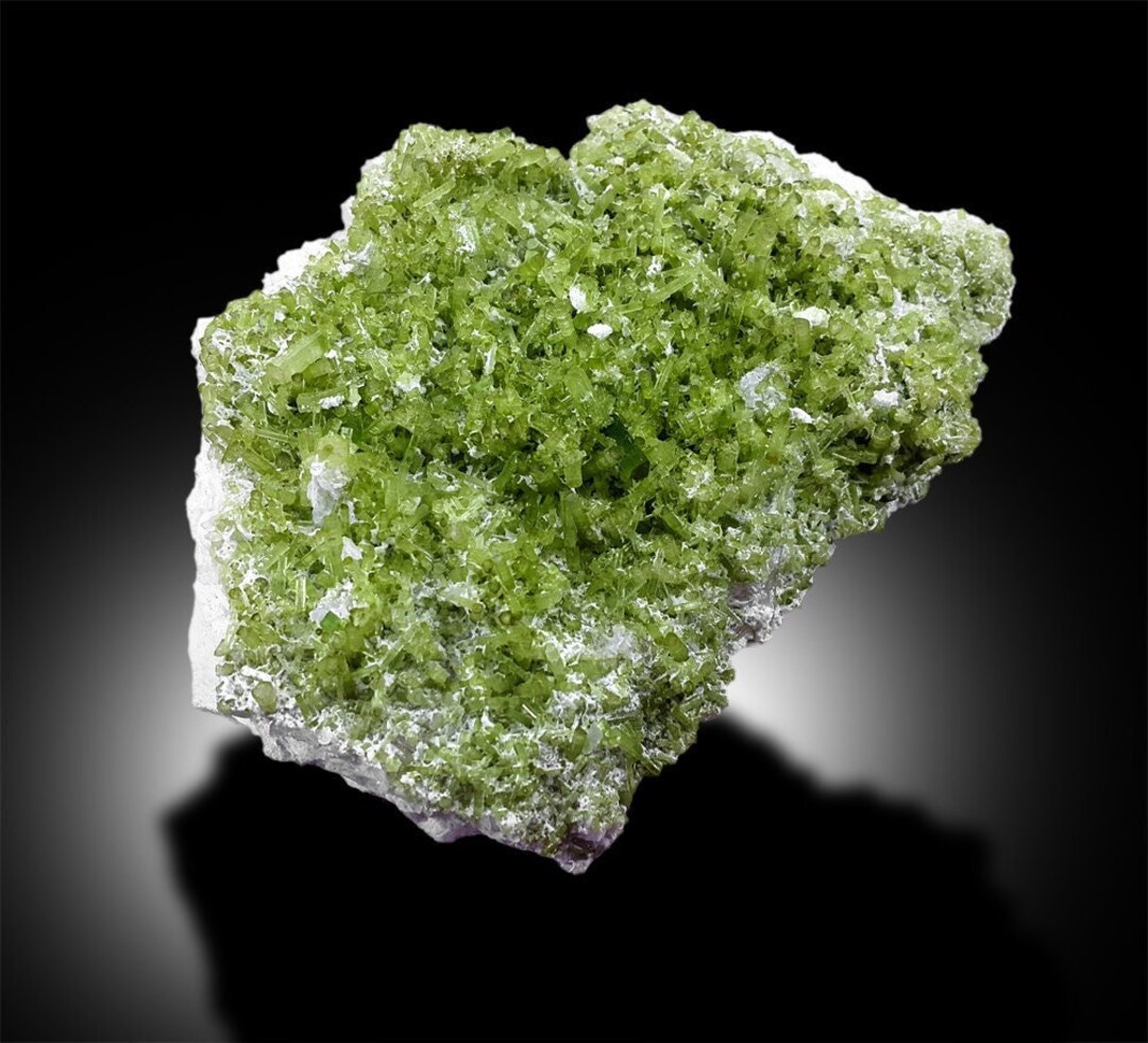 Tourmaline Specimen, Natural Green Color Tourmaline Specimen ...