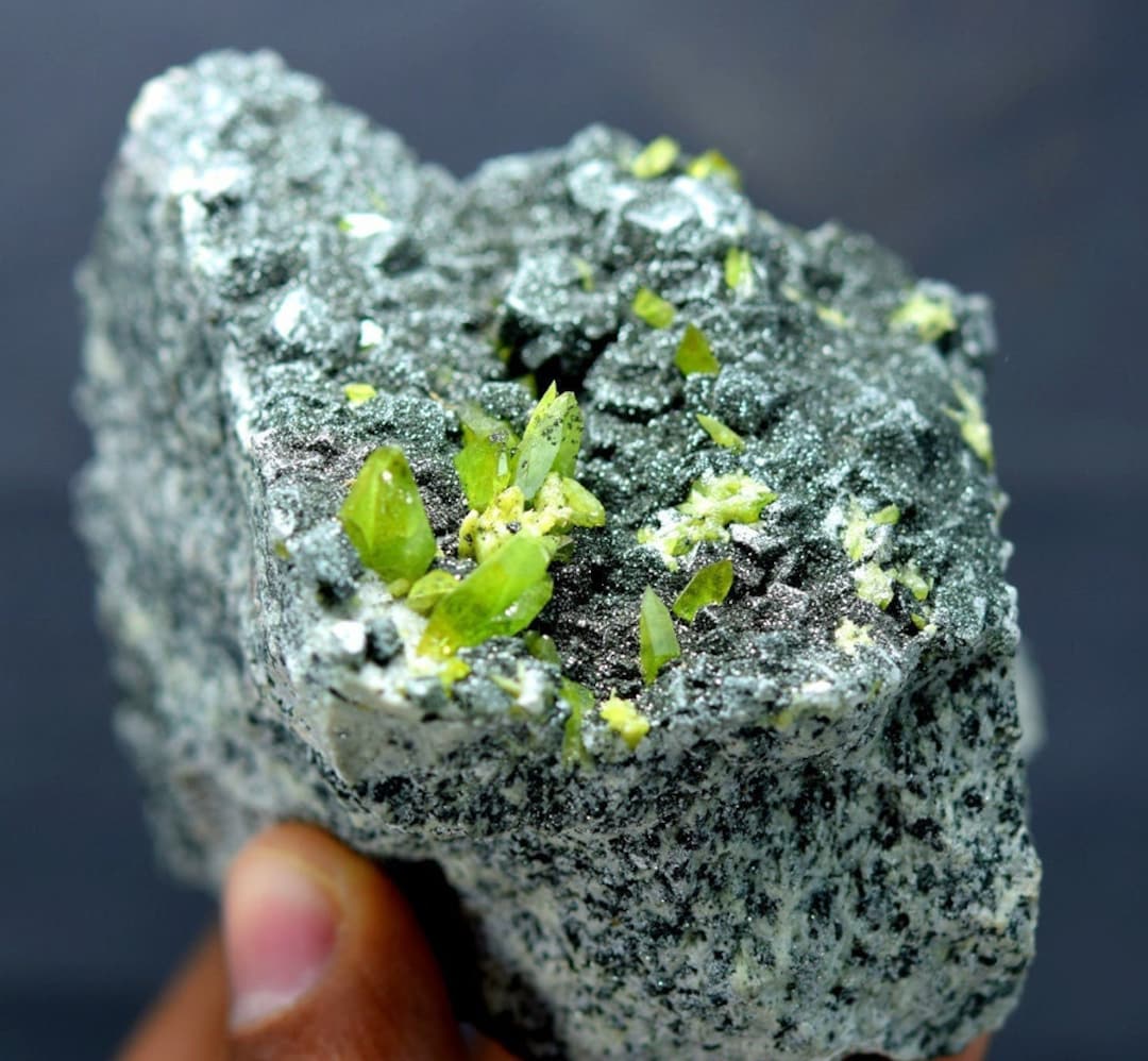 Sphene Specimen, Titanite Sphene, Green Sphene, Sphene Crystals, Sphene ...