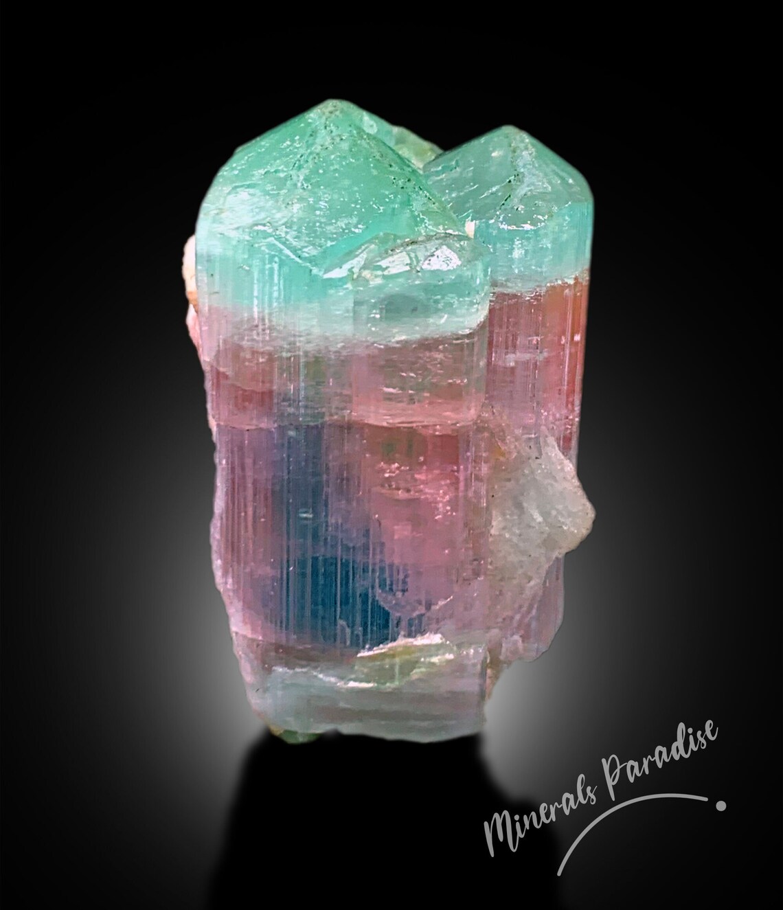 Tri-color Tourmaline Crystal, Fine Mineral Specimen, Afghanistan, 27 ...