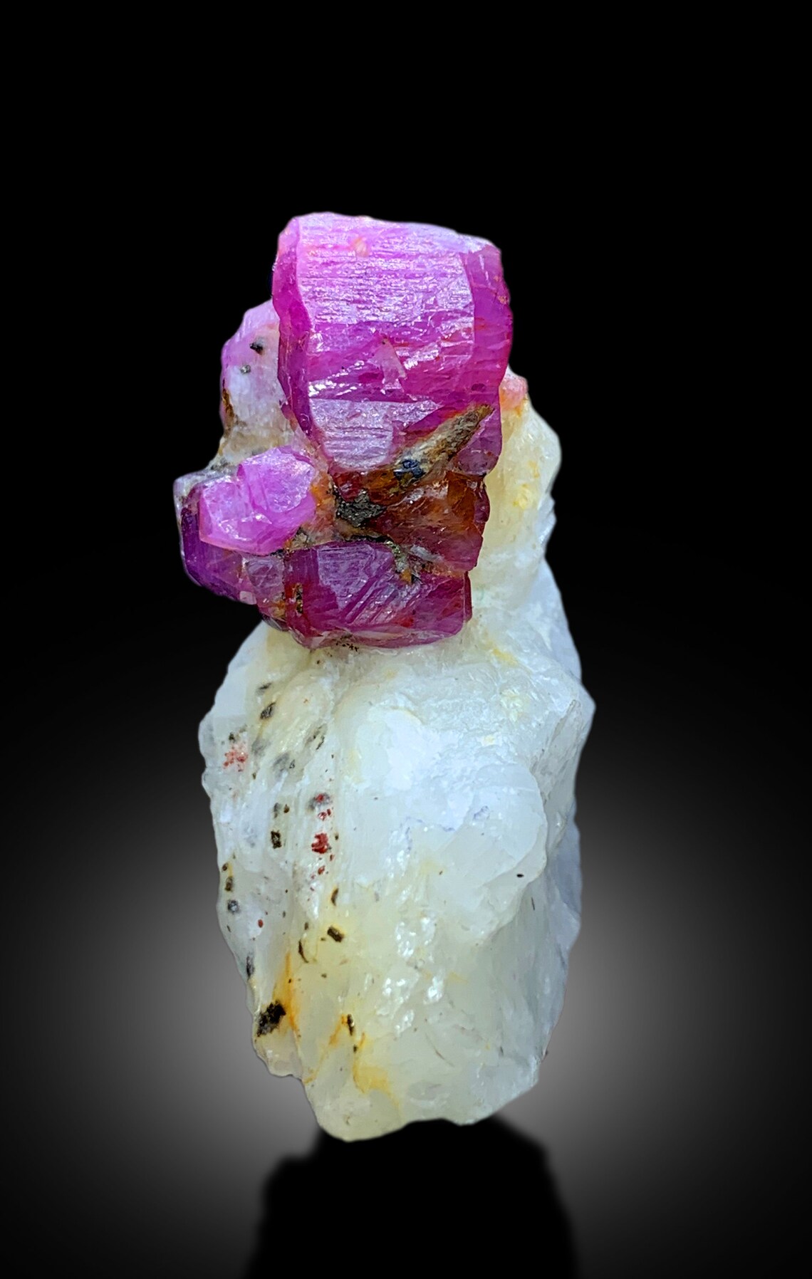 Natural Red Ruby on Matrix Mineral Specimen From Jegdalek Afghanistan ...
