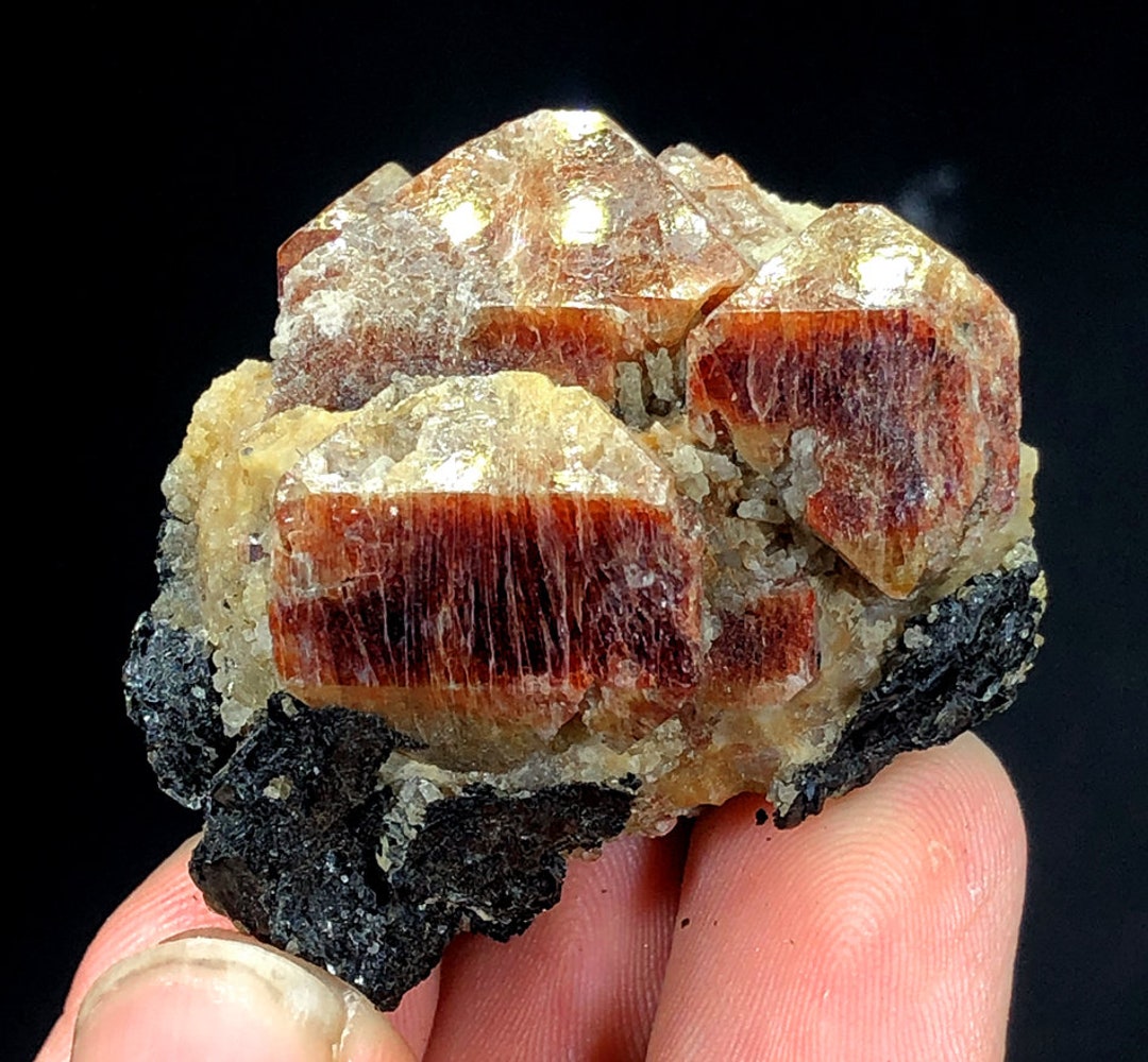 Red Zircon Crystal Specimen: Raw Gemstone, Pakistan (73g) - Etsy