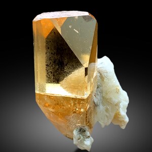 Transparent Rich Golden Color Topaz With Albite, Topaz Crystal, Fine ...