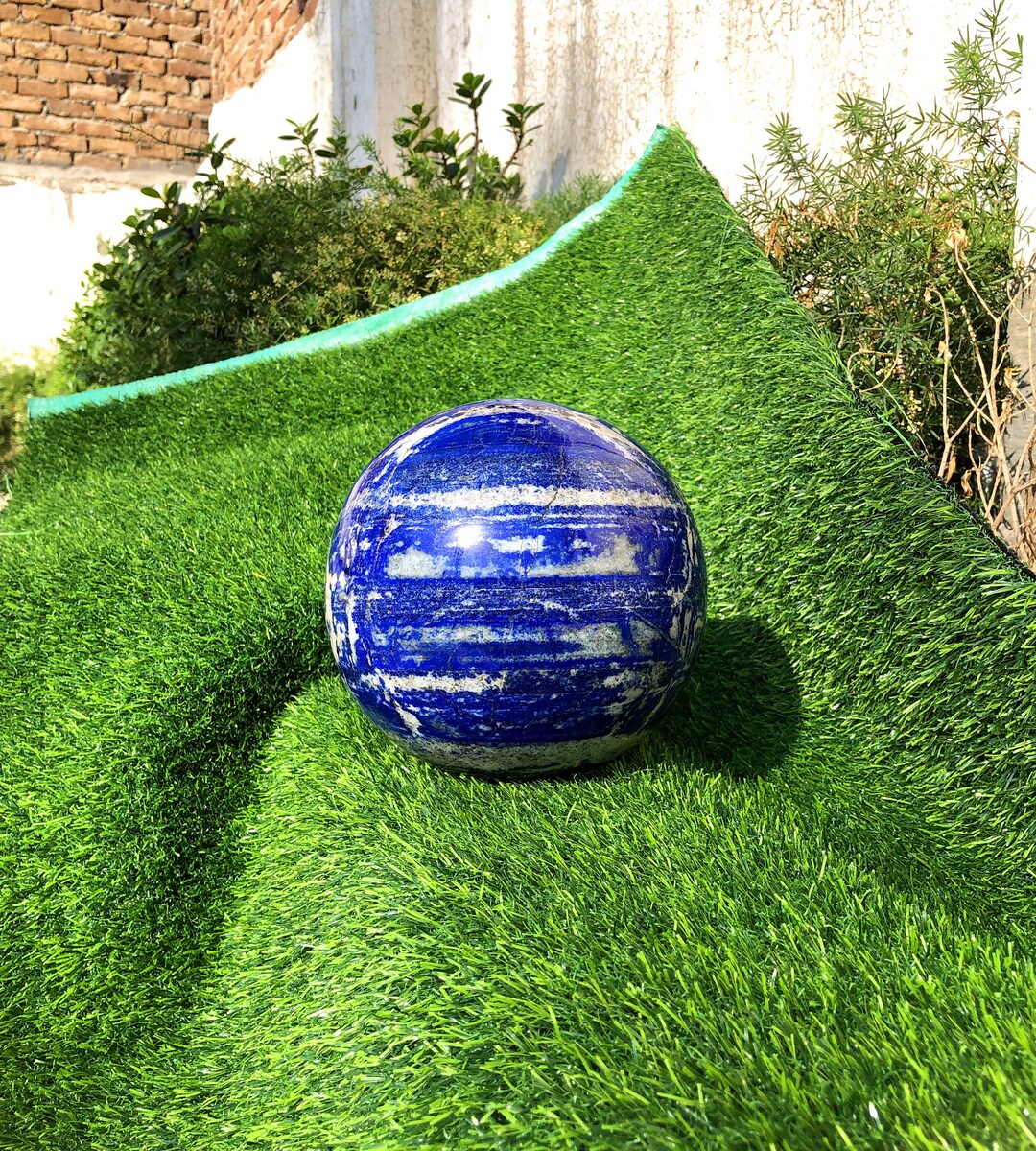 Lapis Lazuli Polished Ball, Blue Lapis, Polished Ball, Polished Stone ...