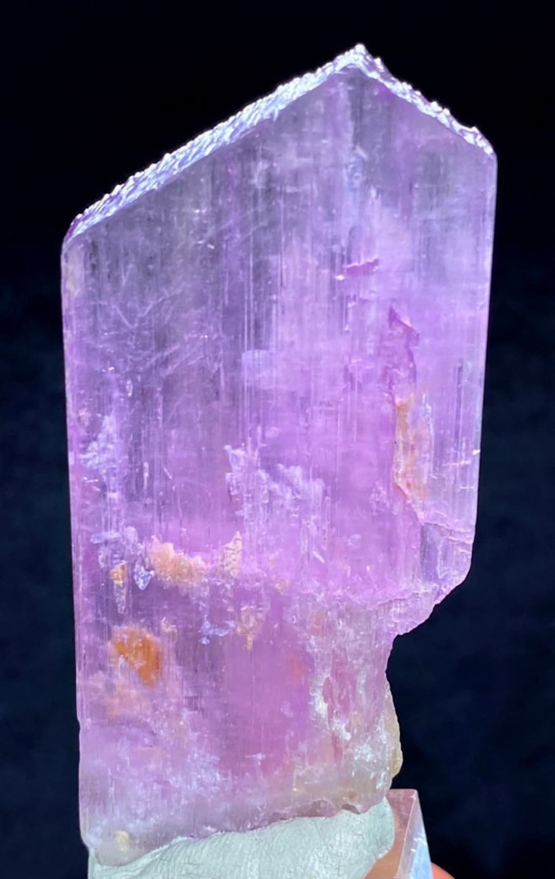 Pink Kunzite Crystal, Natural Kunzite Crystal, Kunzite Stone, Kunzite ...