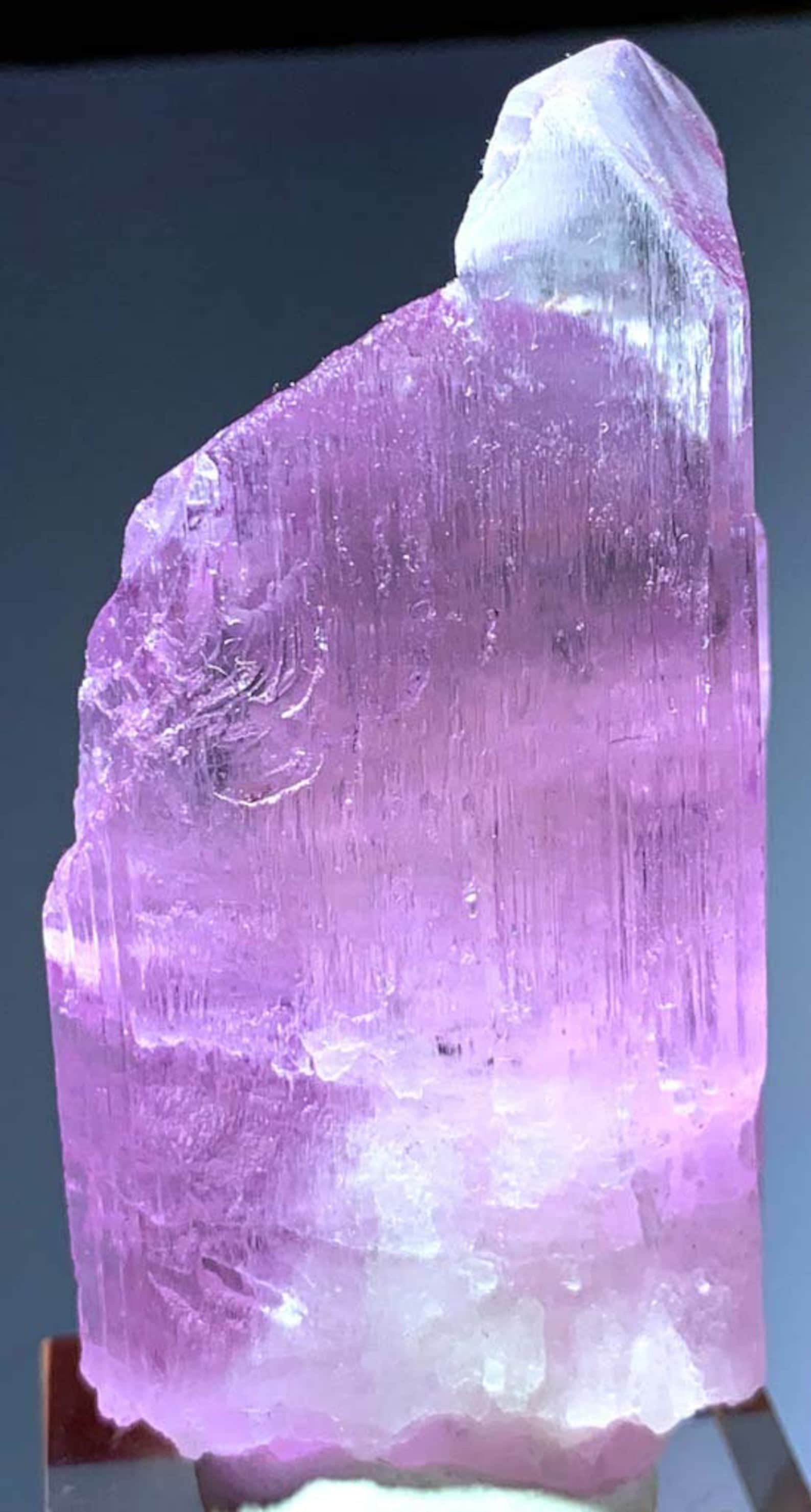 Natural Kunzite Crystal Bicolor Kunzite Natural Stone From | Etsy