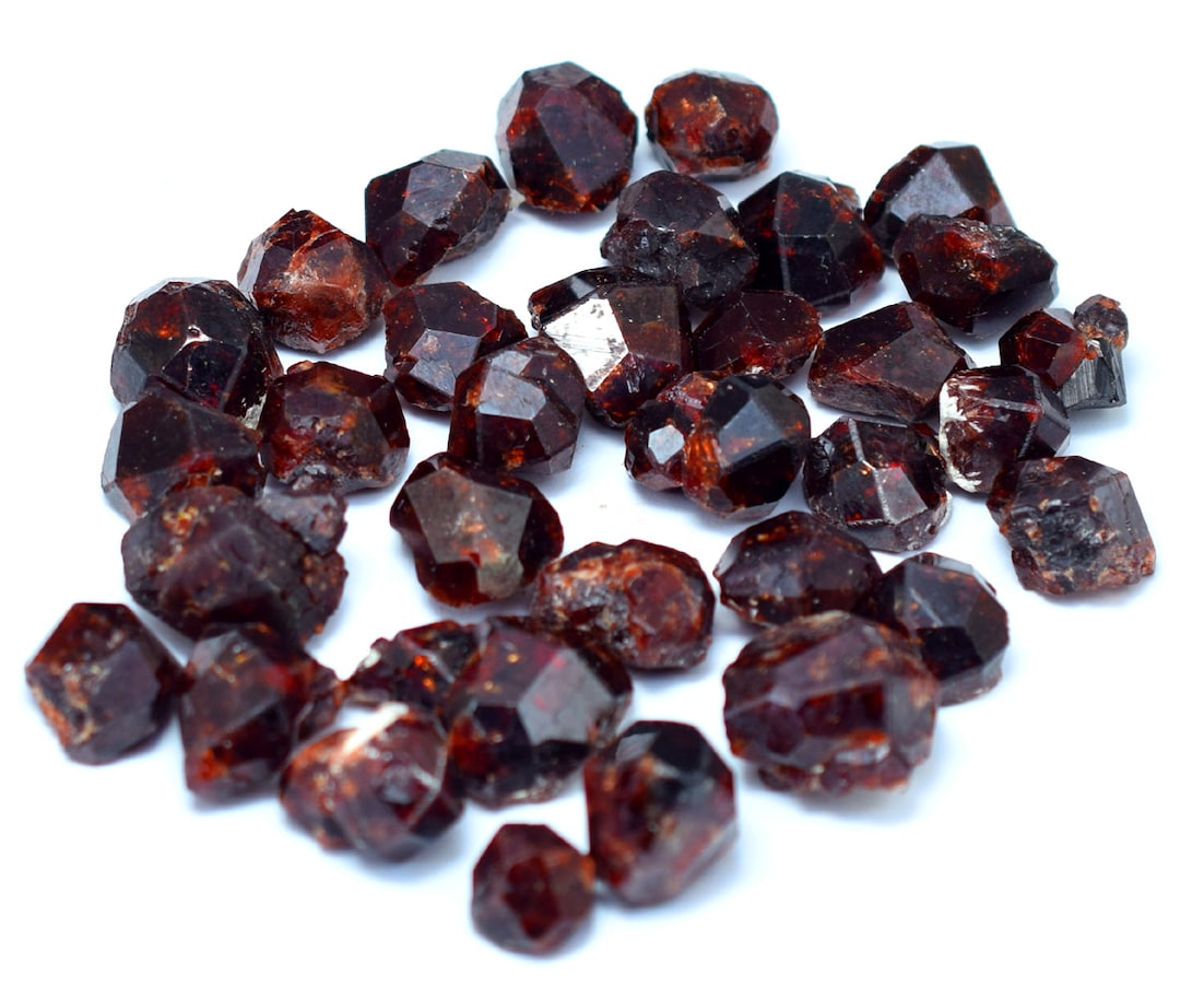 Cristales granates , Natural Rojo Almandine Granate Cristales Lote 180 ...