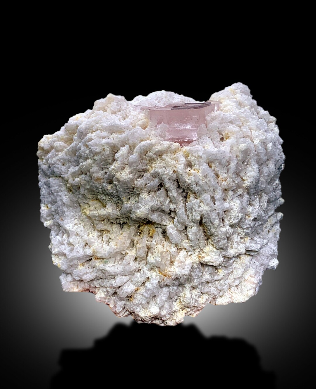 Pink Color Morganite With Albite, Morganite Crystal, Morganite Specimen ...