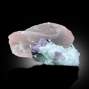 Pink Morganite With Albite and Lepidolite Mineral Specimen From ...