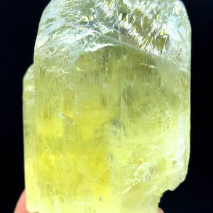 Yellow Kunzite Crystal, Natural Triphane Kunzite, Kunzite Stone ...