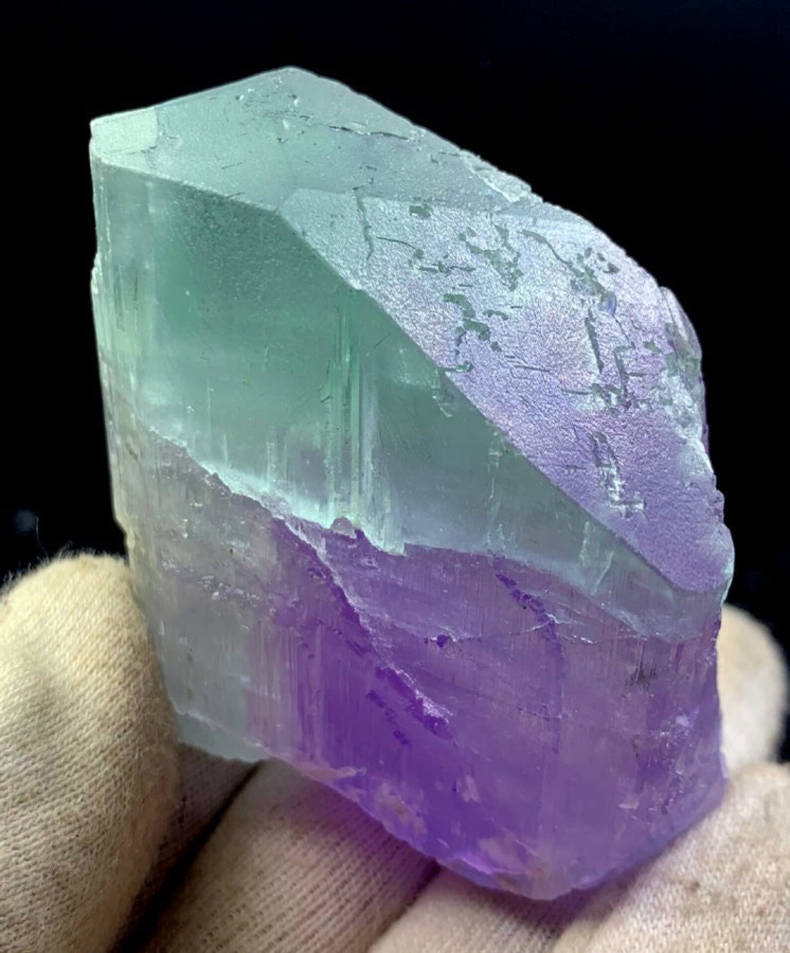 Natural Bicolor Kunzite Crystal Kunzite Stone Spodumene - Etsy