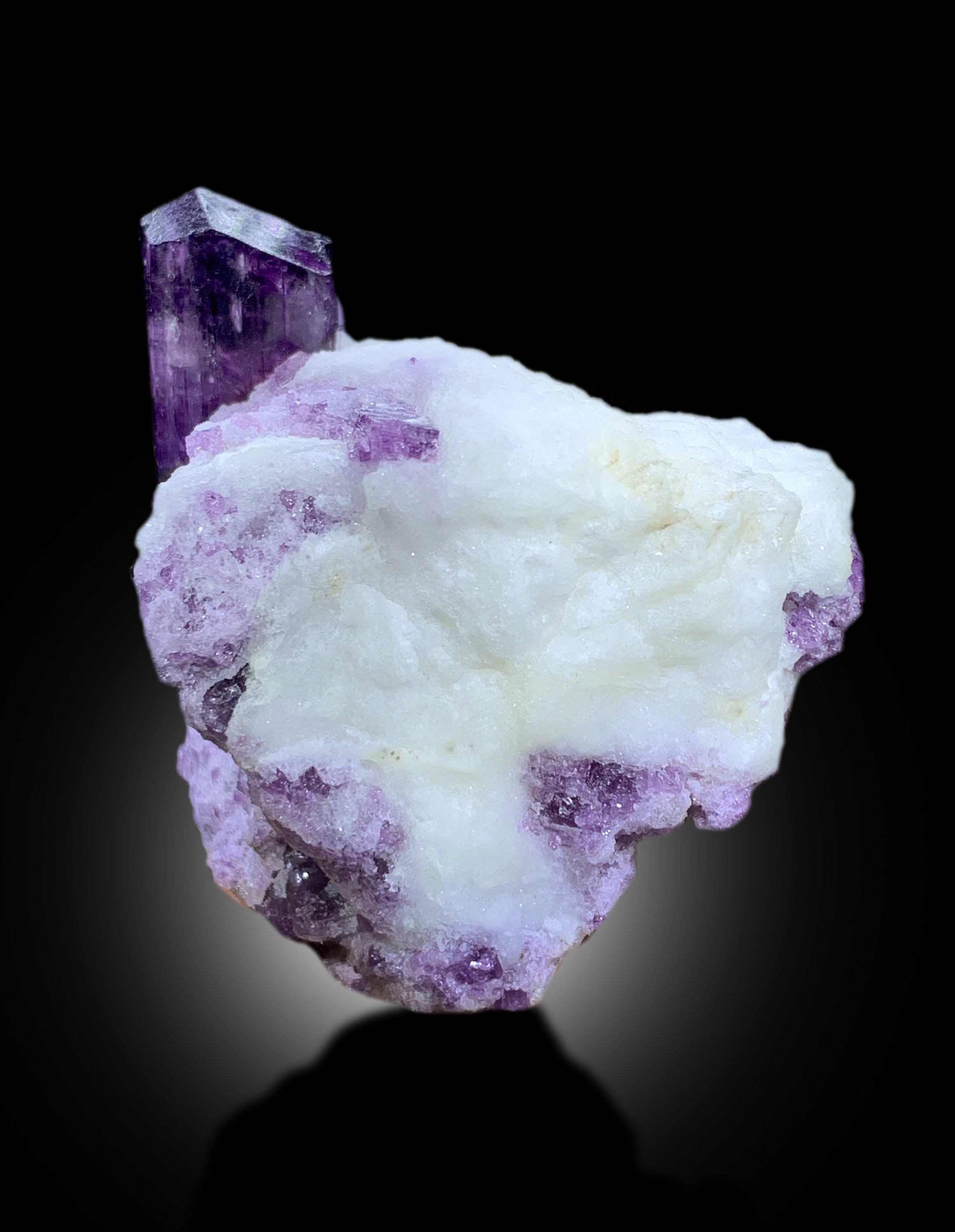 Natural Terminated Purple Color Scapolite on Matrix Mineral Specimen ...