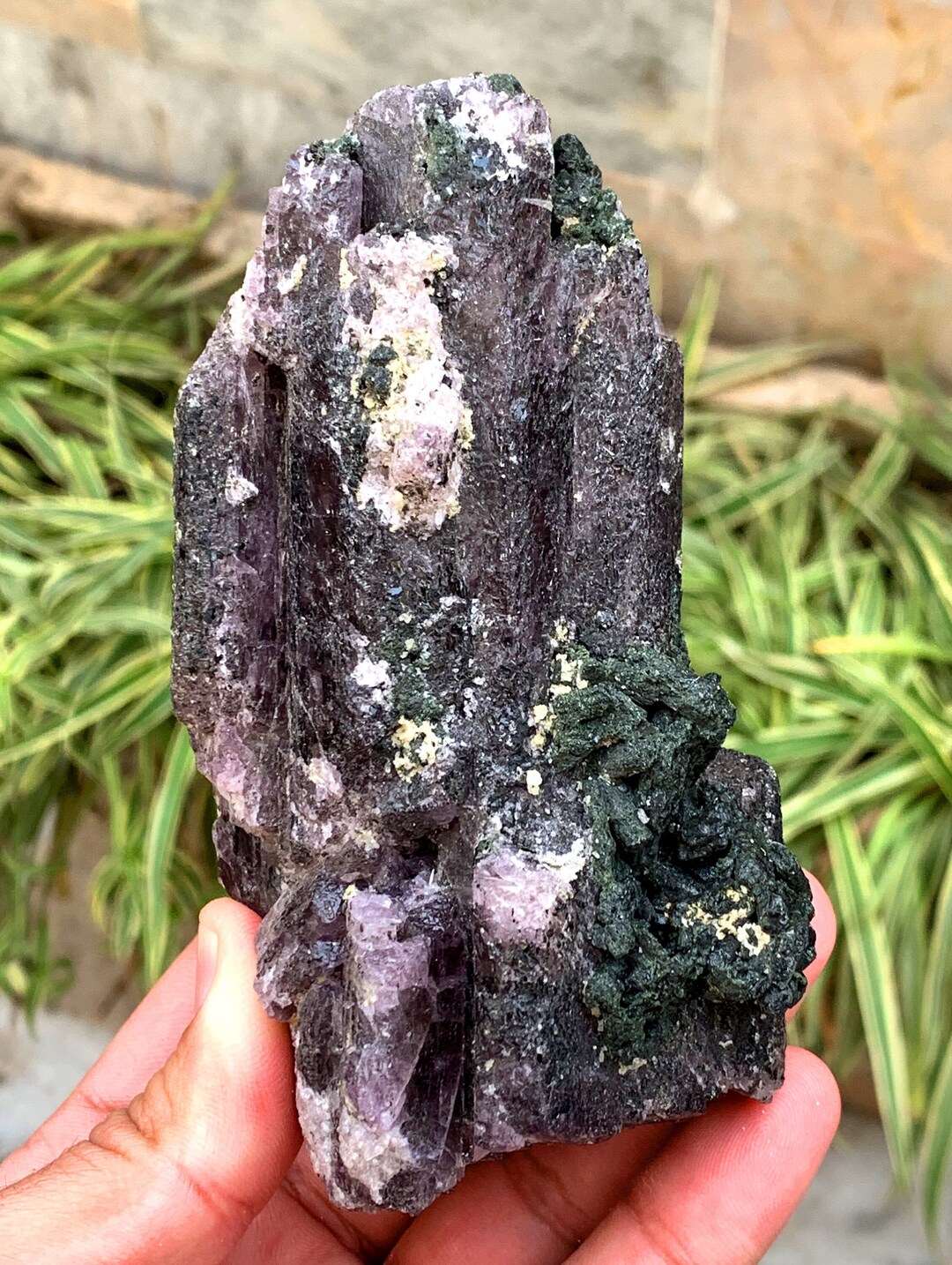 Rich Purple Color Scapolite With Diopside, Scapolite Specimen, Raw ...