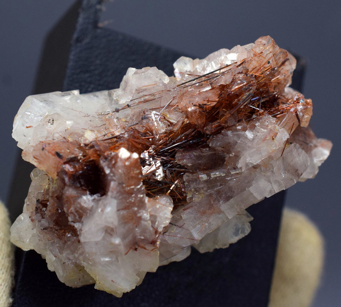 Rutile Crystals Red Rutile Specimen With Barite Rare - Etsy