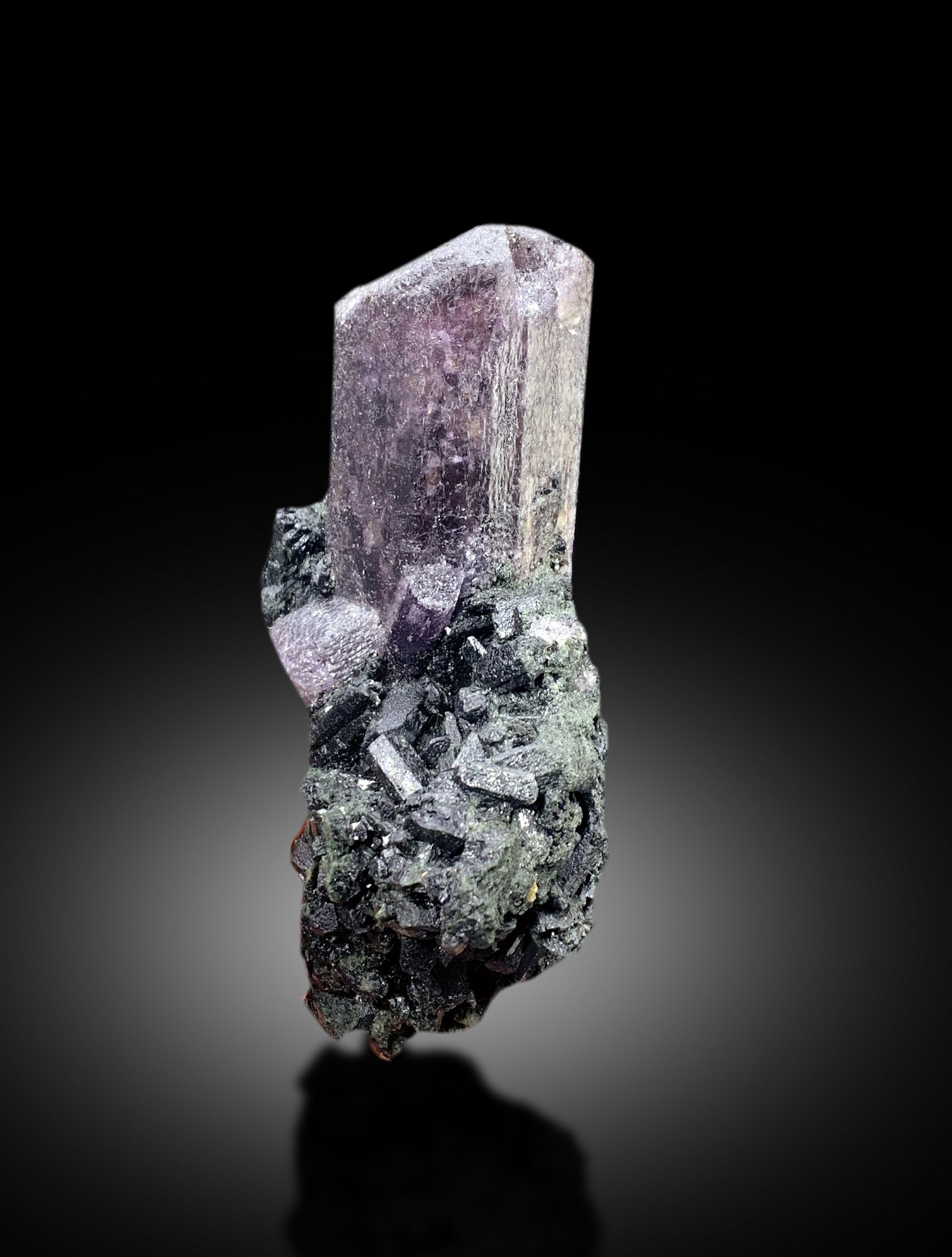 Natural Purple Color Scapolite Crystals With Diopside Cluster ...