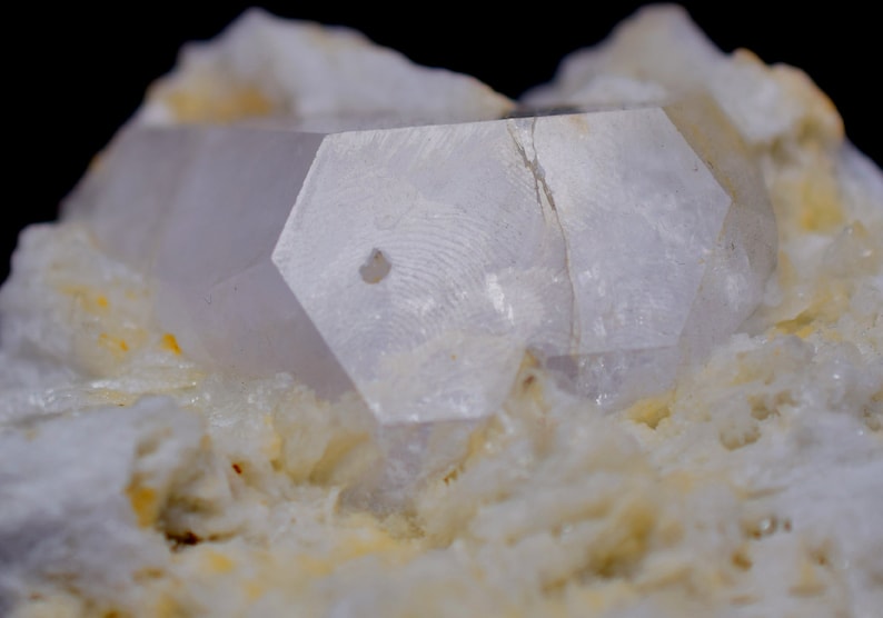 Natural Goshenite Beryl Crystal on Feldspar – Pakistan Mineral Specimen ...