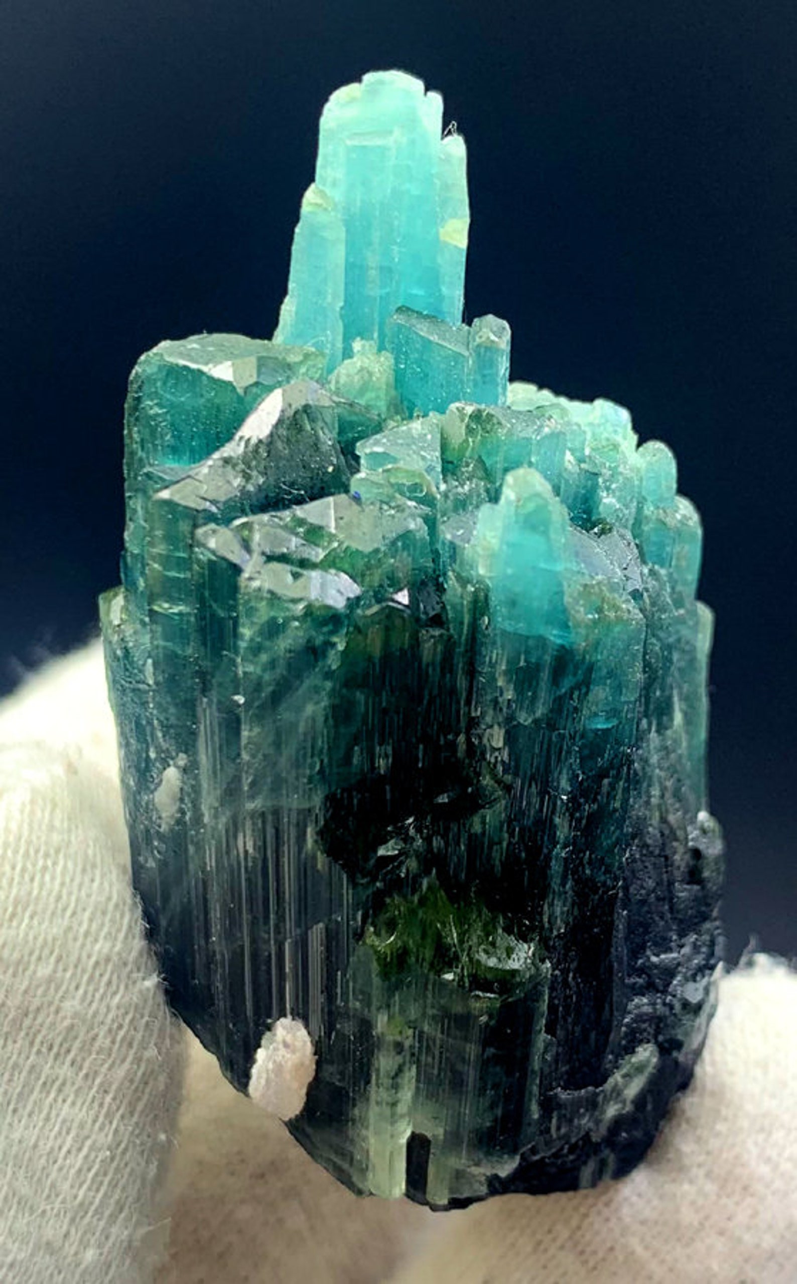 Natural Tourmaline Crystal Blue Cap Tourmaline From | Etsy