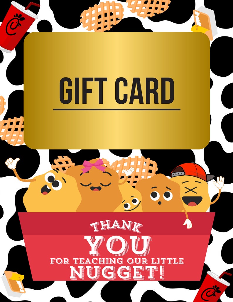 Teacher Appreciation Gift Card Holder Digital - Etsy