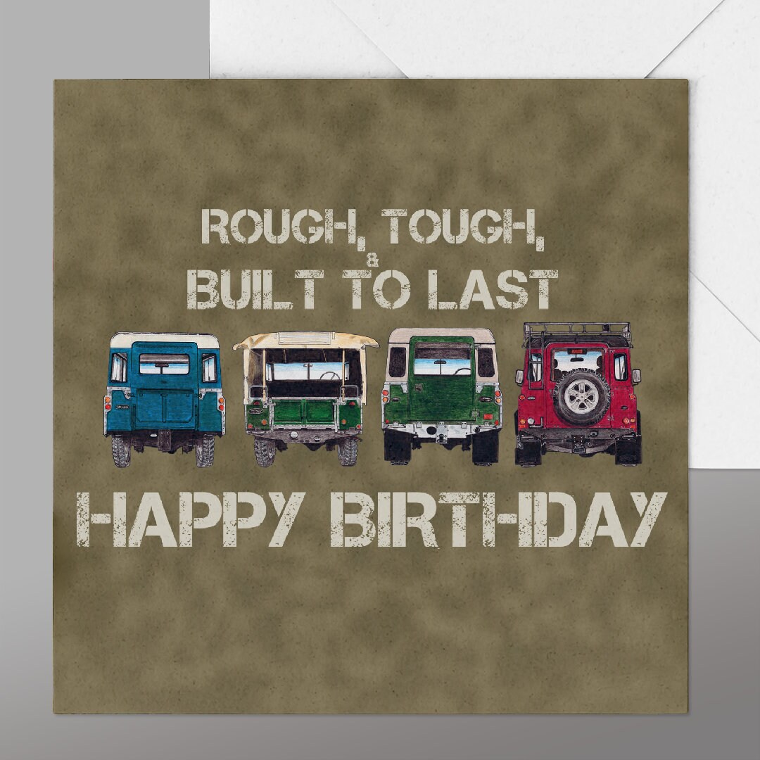 4x4 Classic Car Card.fun Car Birthday Card. Classic Car Card,birthday ...