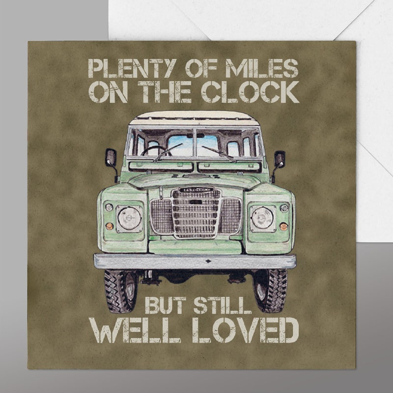 Land Rover Birthday Card Dad - Etsy UK